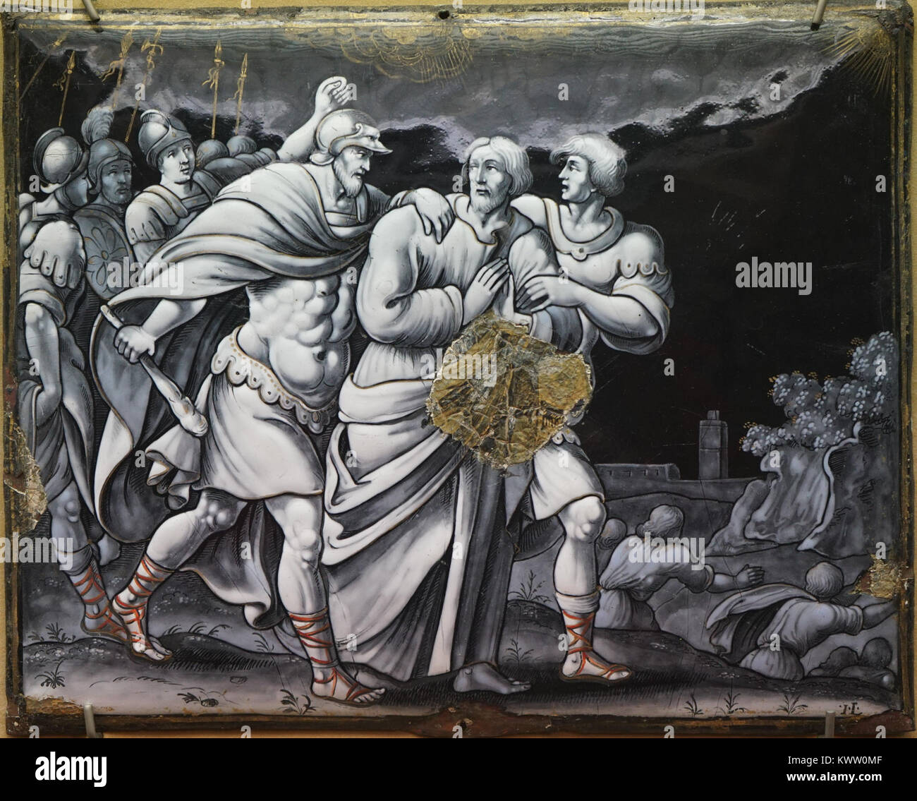 Émail Laudin ancienne église st-Timothée 03082 Stock Photo - Alamy