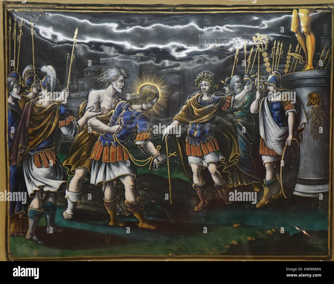 Émail Laudin ancienne église st-Timothée 03092 Stock Photo - Alamy