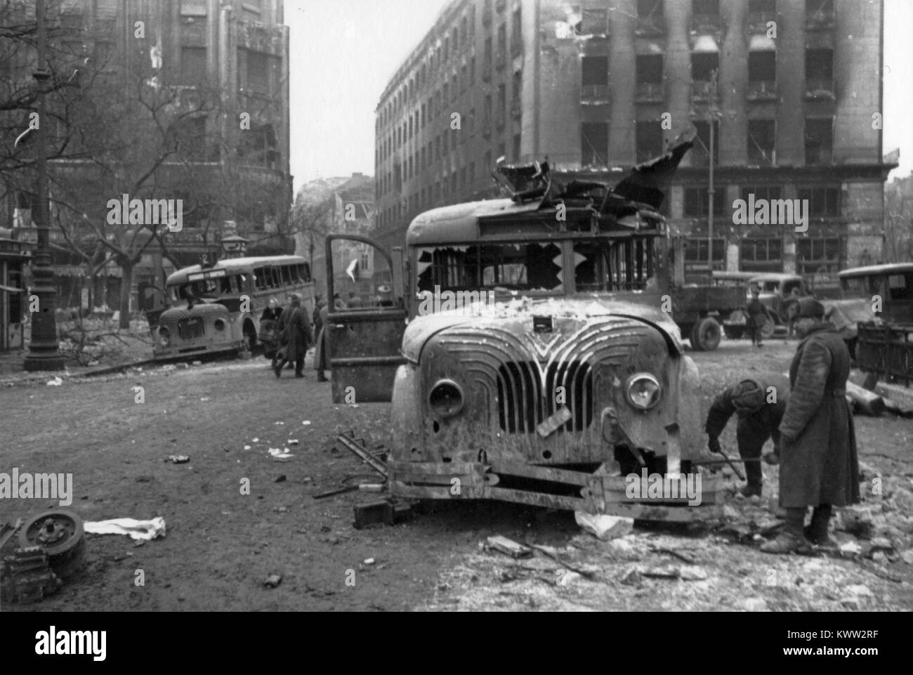 This photograph shows Deák Ferenc Square in Budapest, with façades and ...