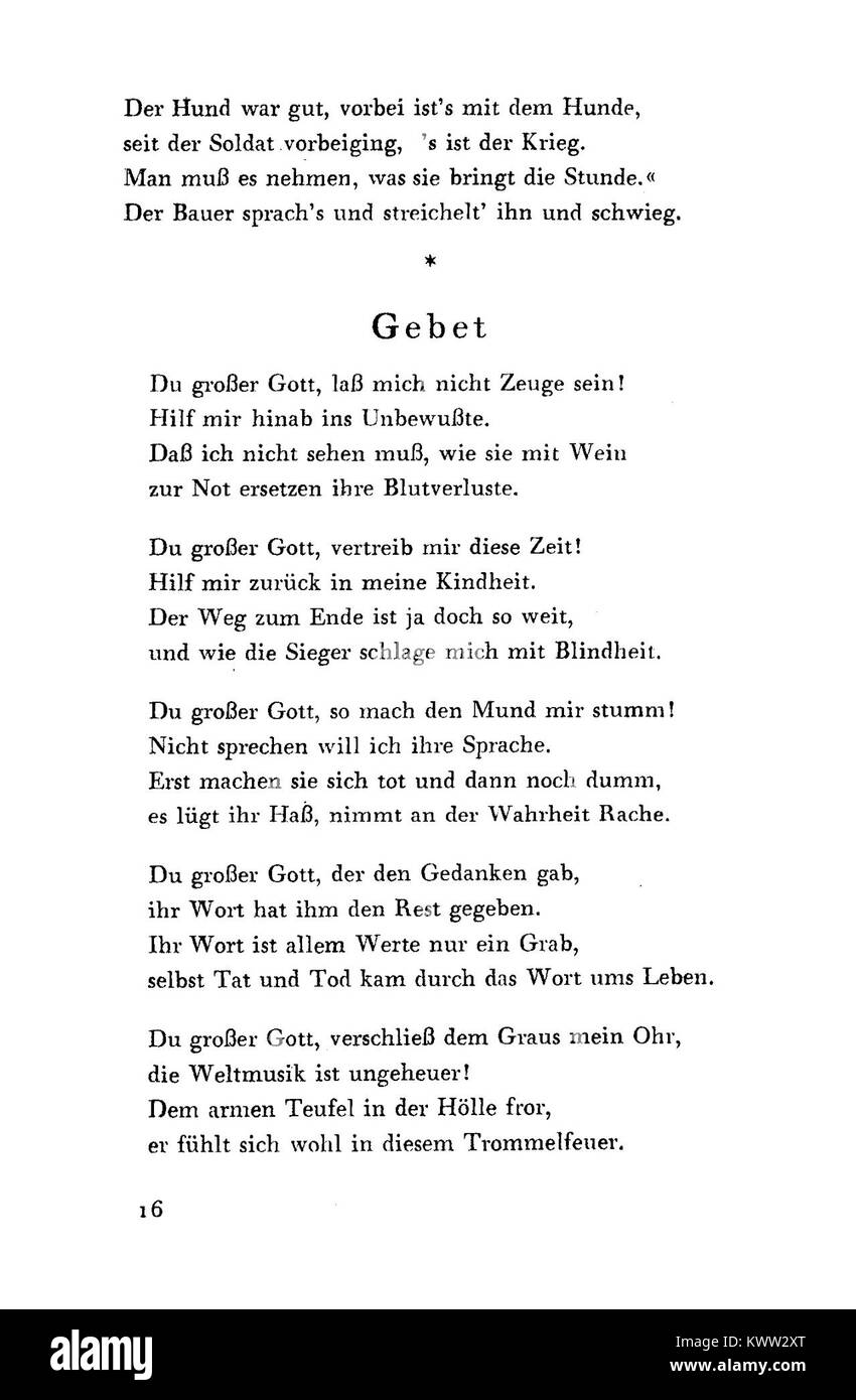 This image shows a page from 'De Ausgewählte Gedichte' (Selected Poems ...
