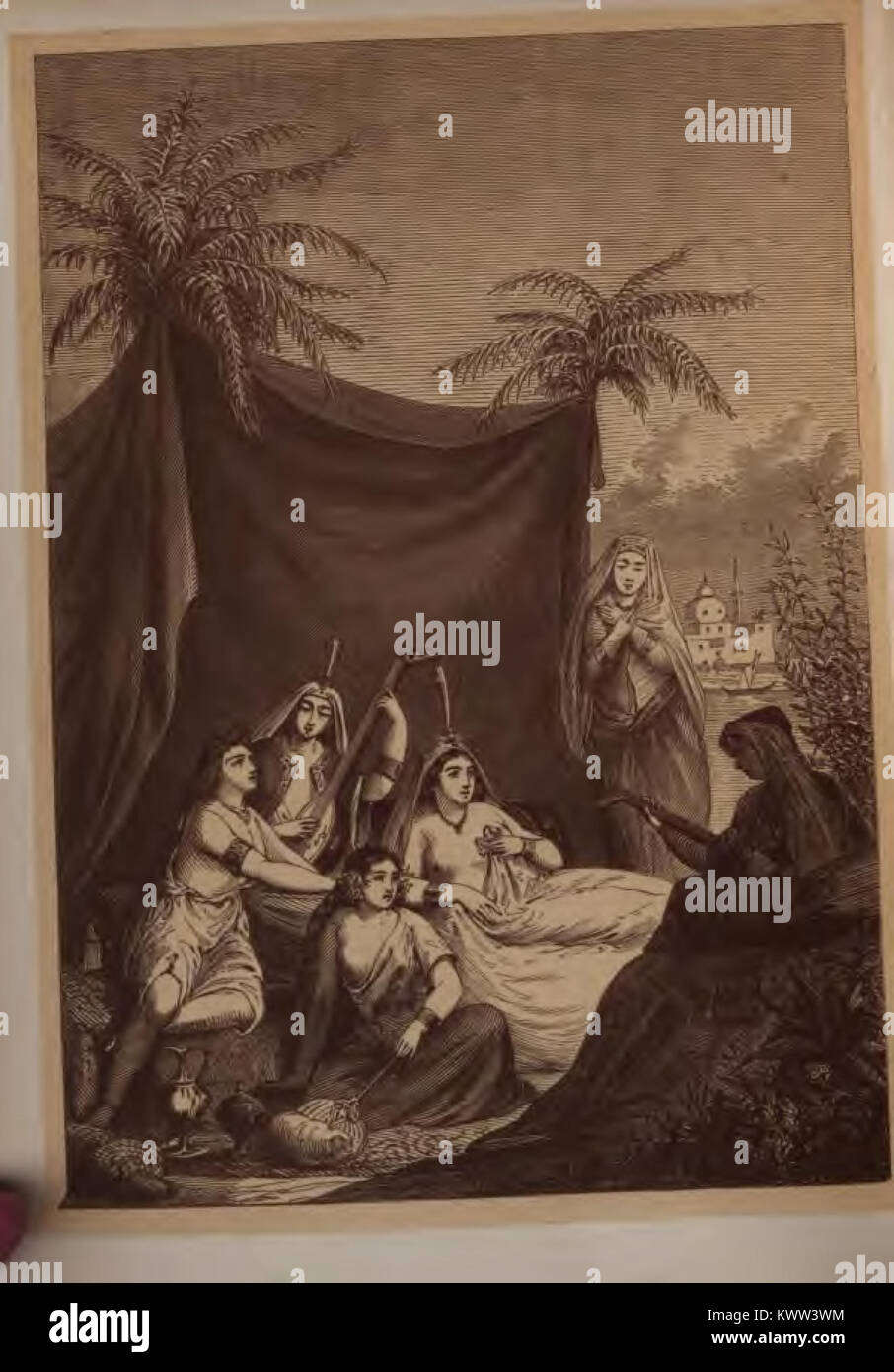 An image documenting the Wüstenharfe, a famous German musical ...