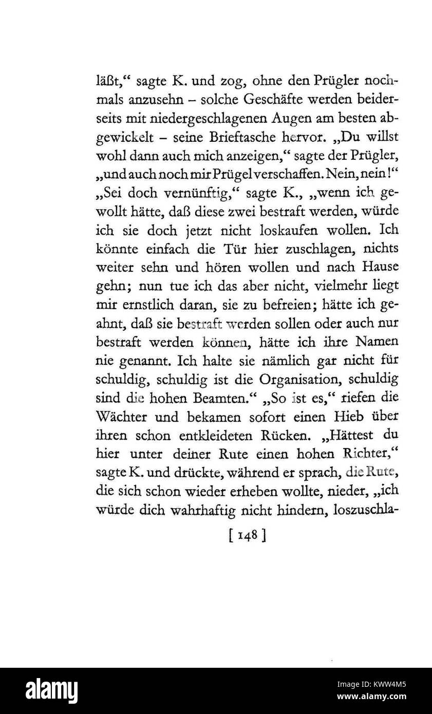 A page from 'The Kafka Process' (Proze), showcasing Franz Kafka's work ...