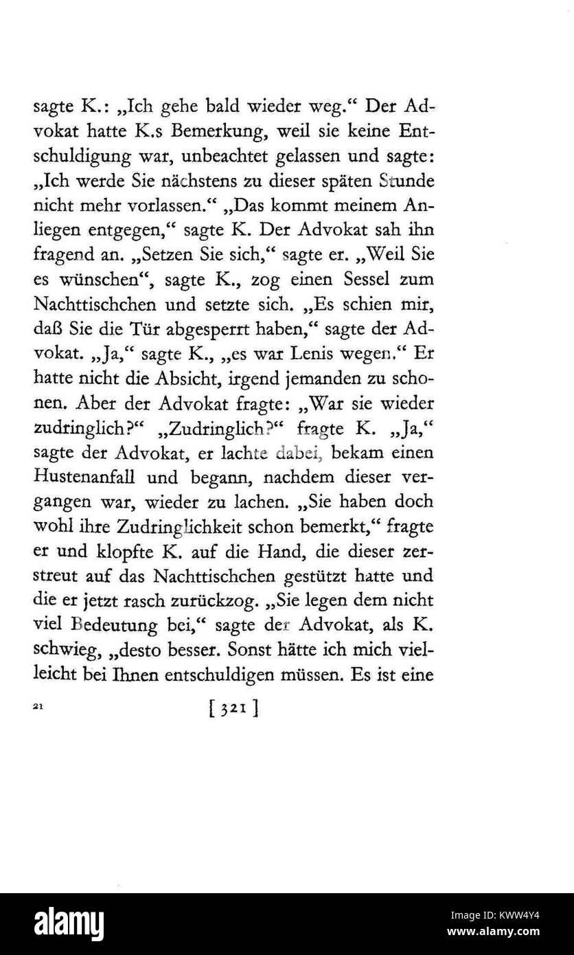 A scholarly text examining Franz Kafka’s prose, exploring his ...