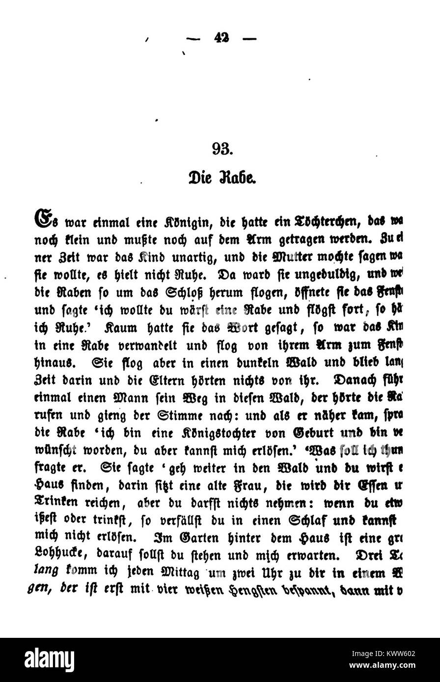 A 1857 edition of 'Grimm’s Fairy Tales', a collection of German ...
