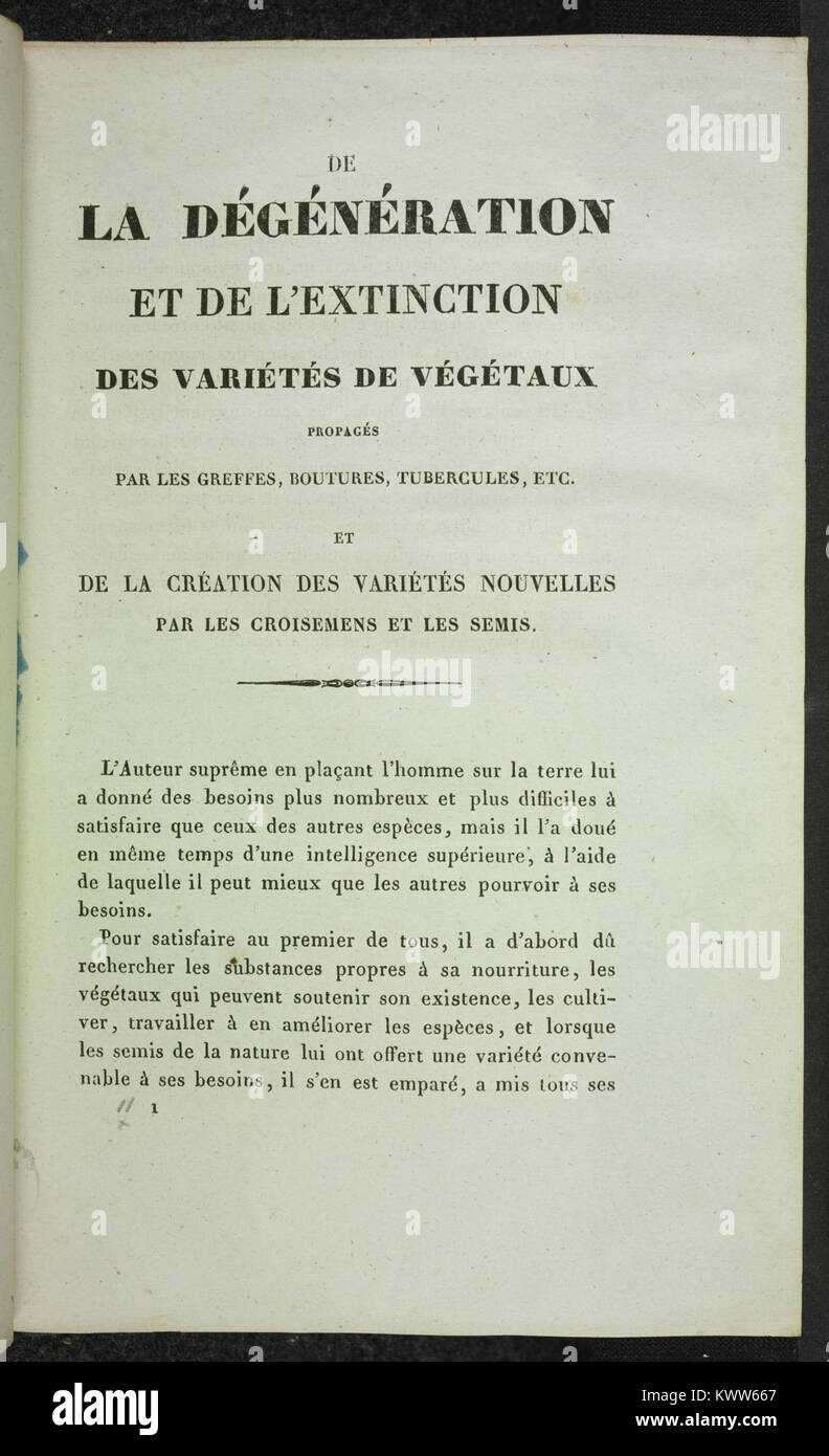 This document discusses the degeneration and extinction of plant ...