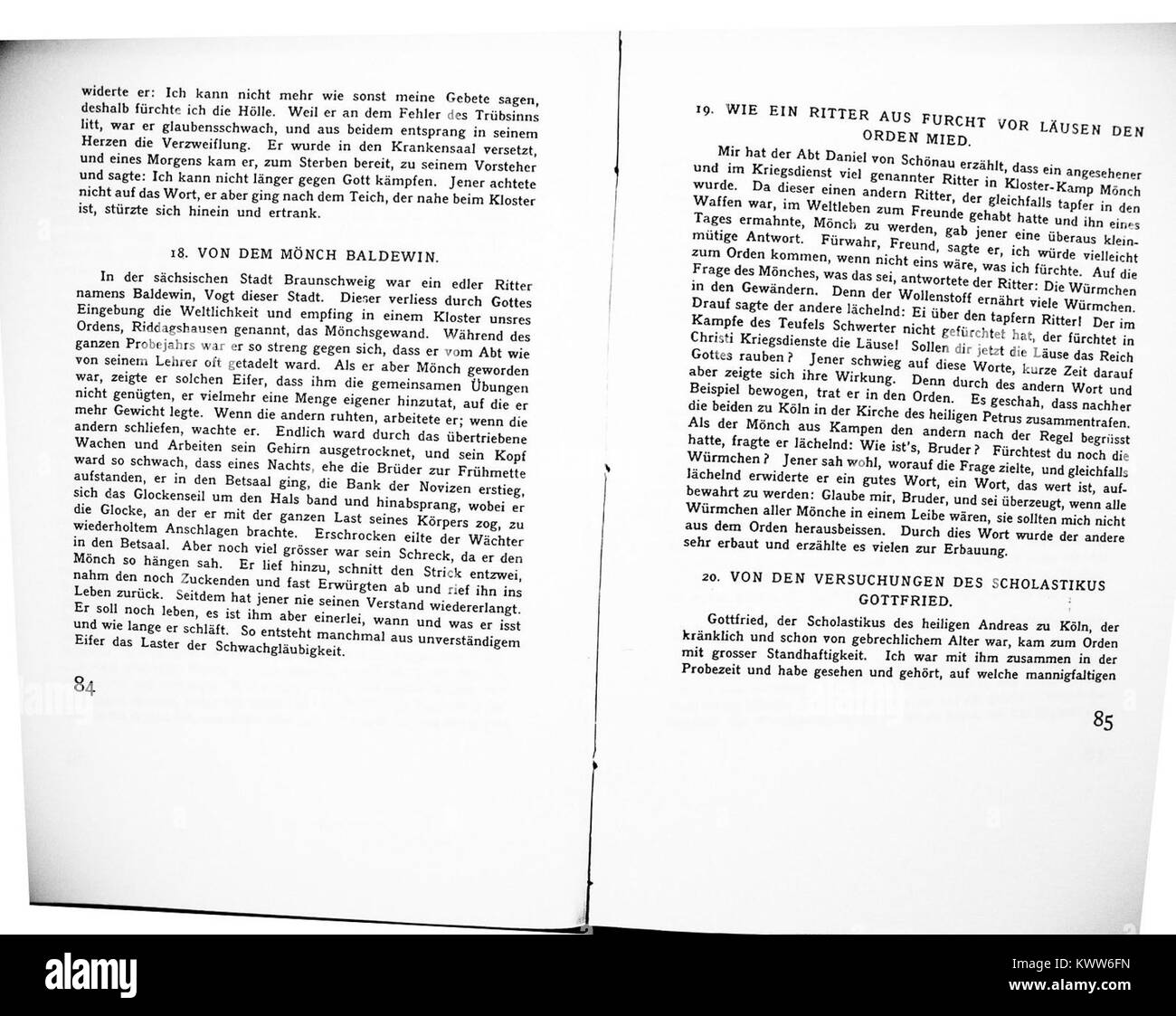 A depiction of Cæsarius von Heisterbach, a 12th-century German monk and ...