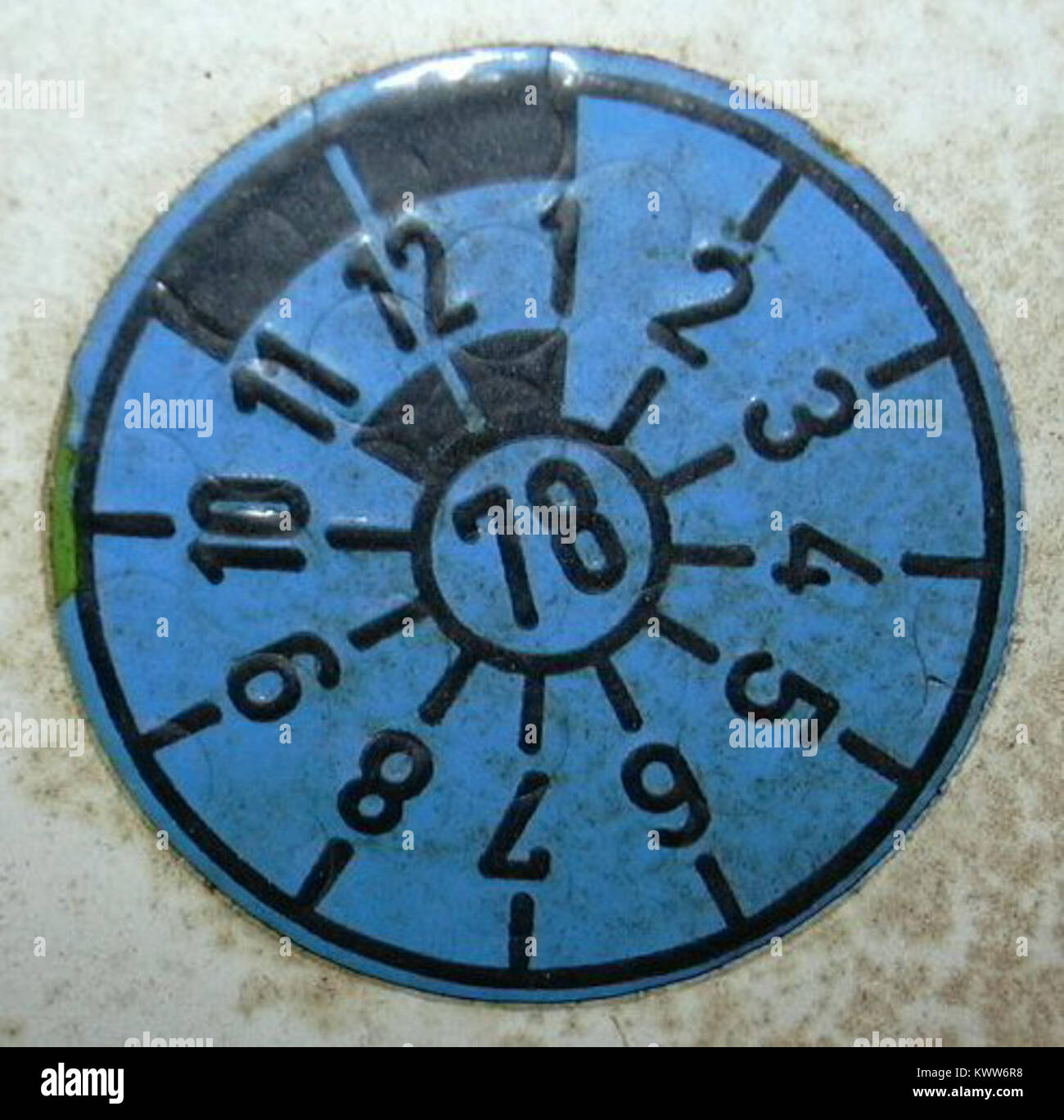 This refers to an older TV station plaque or commemorative object ...