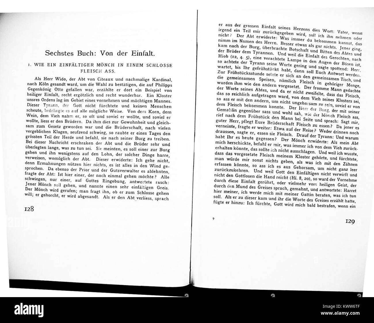 A historical document from Cæsarius von Heisterbach, a 13th-century ...