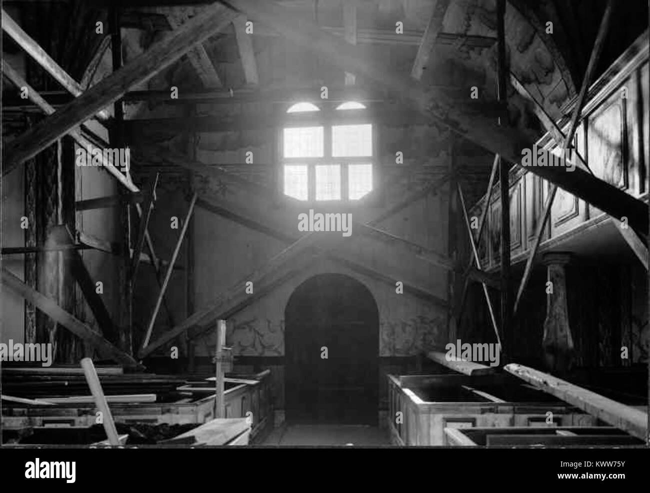 Old log built church Black and White Stock Photos & Images - Alamy