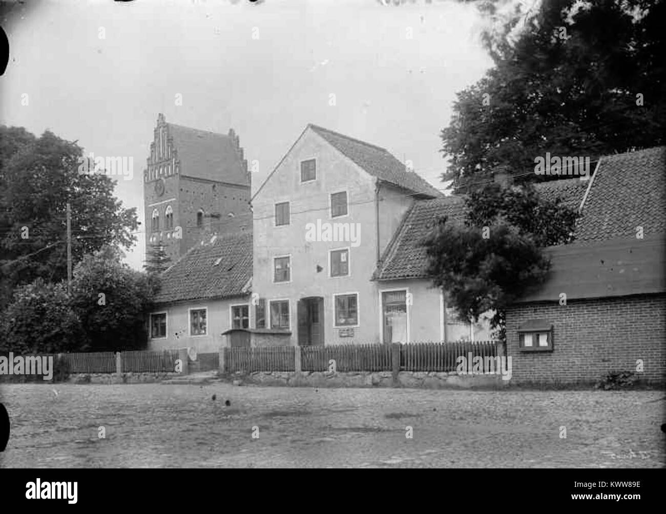 This image shows the Hus (house) and Sankta Maria Church, known as Hus ...