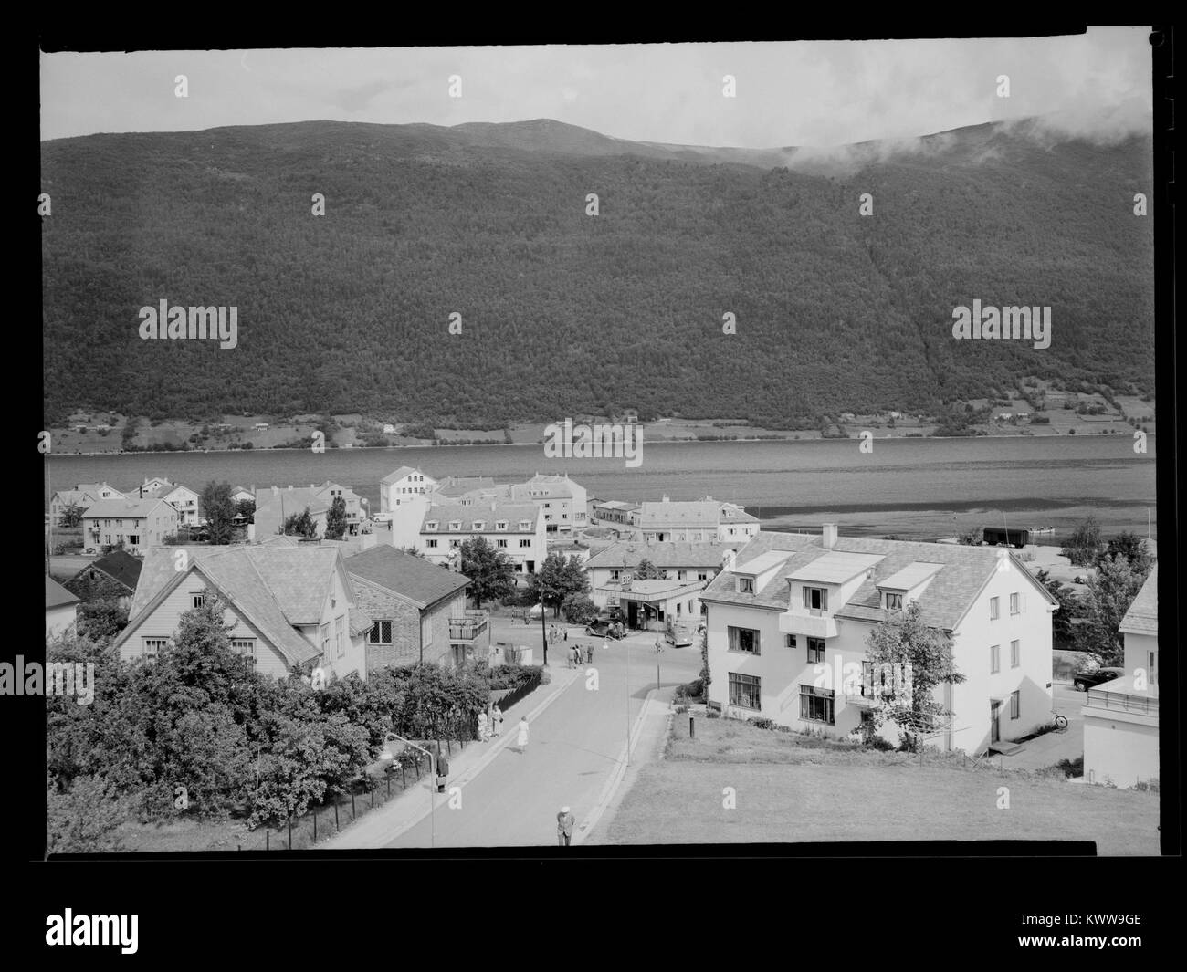 This image captures a scene from Åndalsnes, Norway, featuring ...