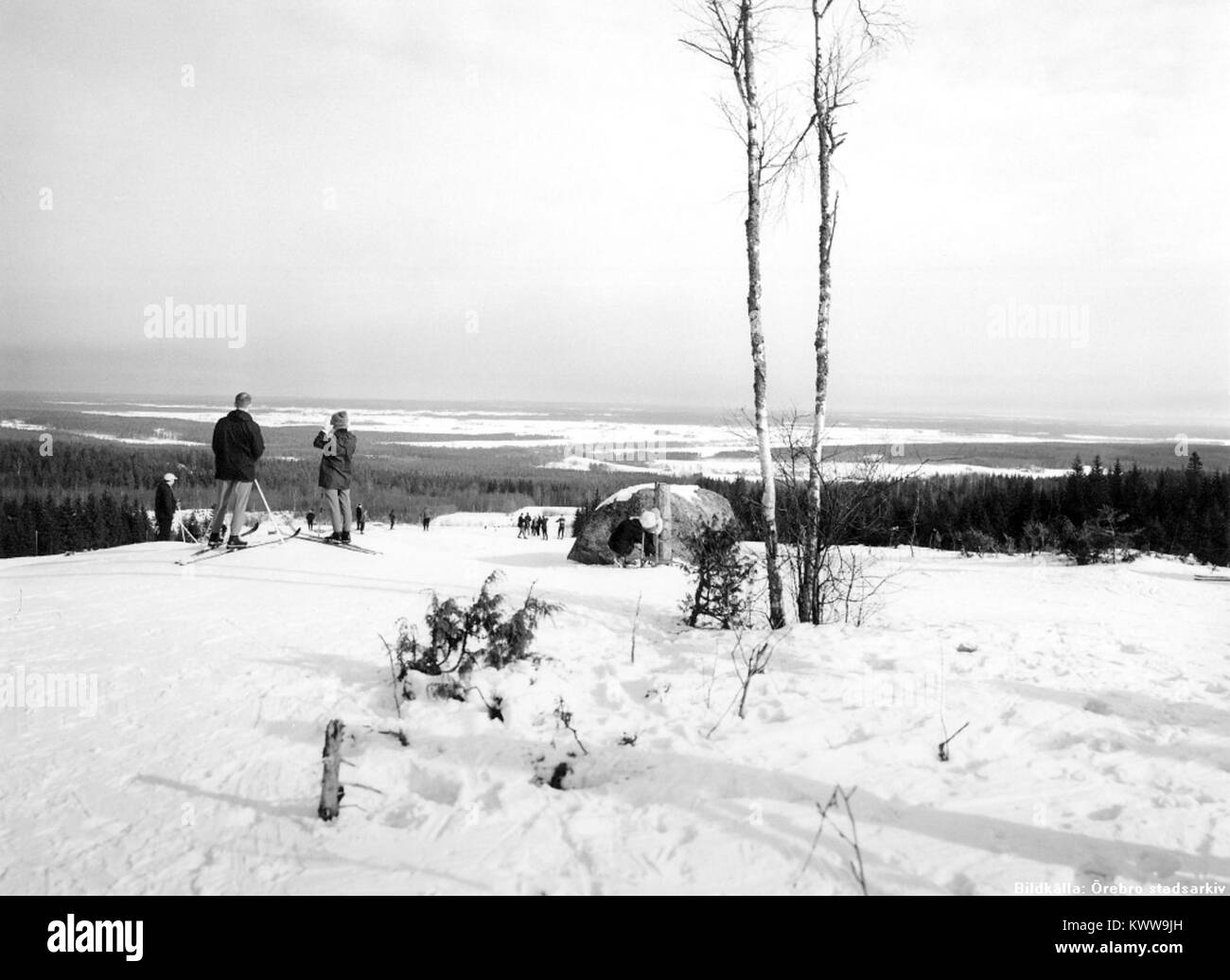 Photograph from Annaboda, Sweden, taken in 1962, depicting a rural ...