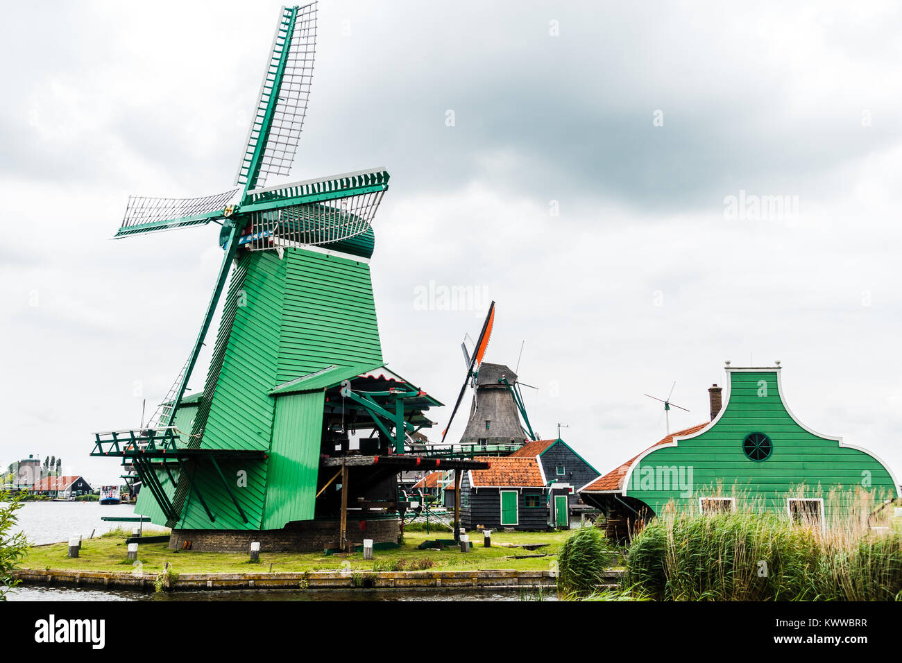 Windmills in the Netherlands Stock Photo - Alamy