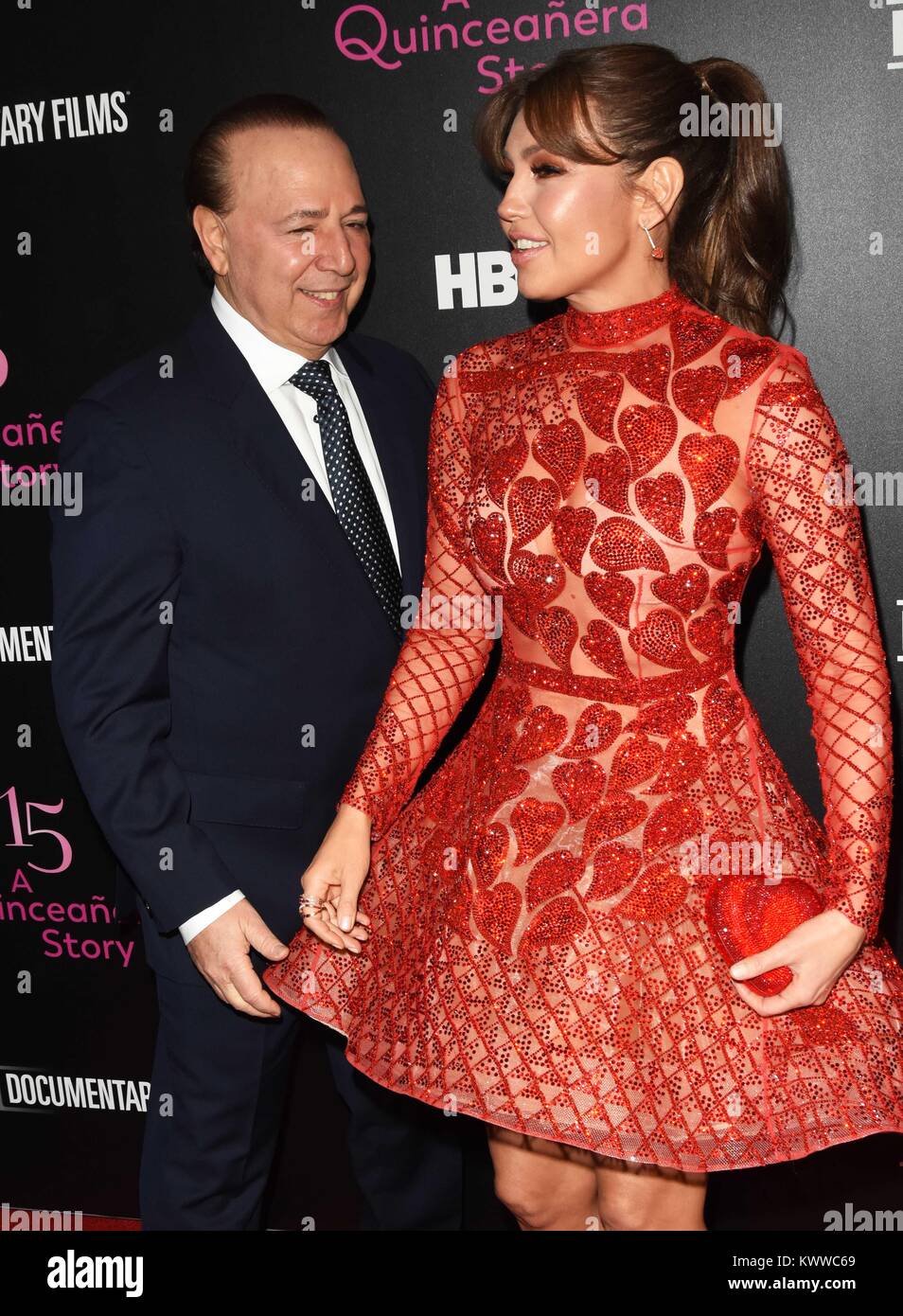 HBO 15 A Quinceanera in NYC Featuring: Tommy Mottola, Thalia Where: NYC ...