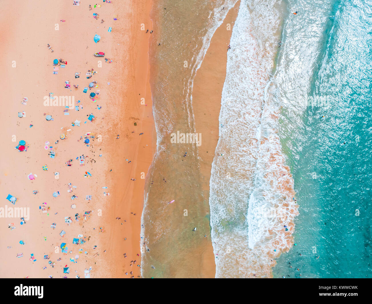 Aerial beach cliff waves hi-res stock photography and images - Alamy