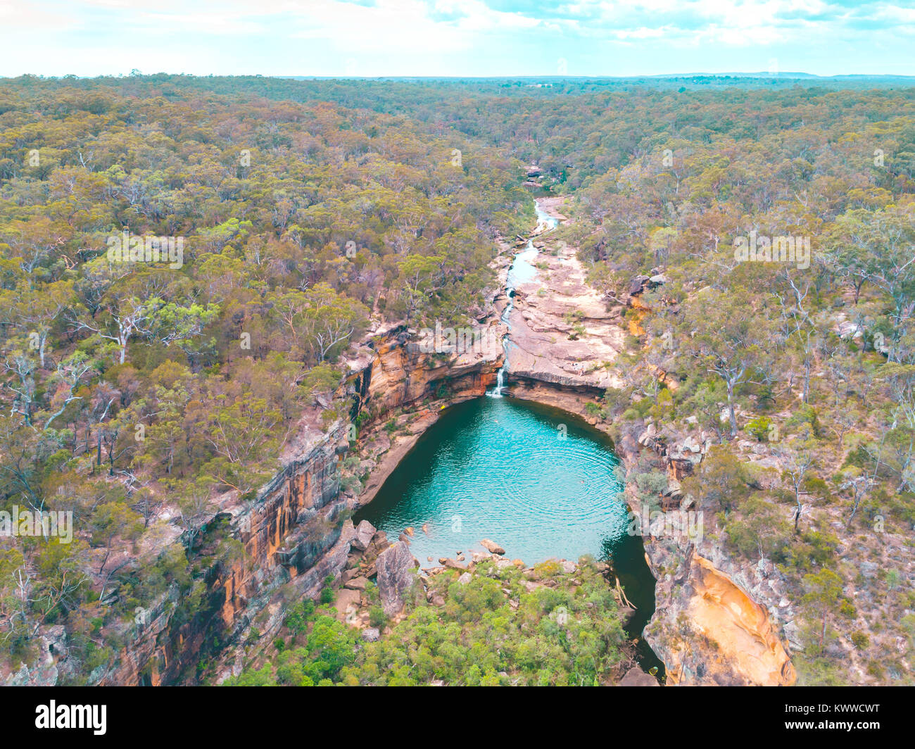 Mermaid Pools New South Wales Drone Stock Photo - Alamy