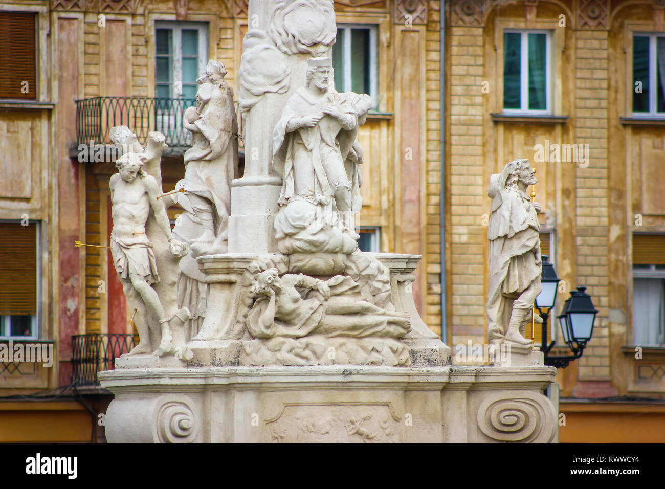 Monument of plague/ Holy Trinity Monument - detail - in Union Square ...