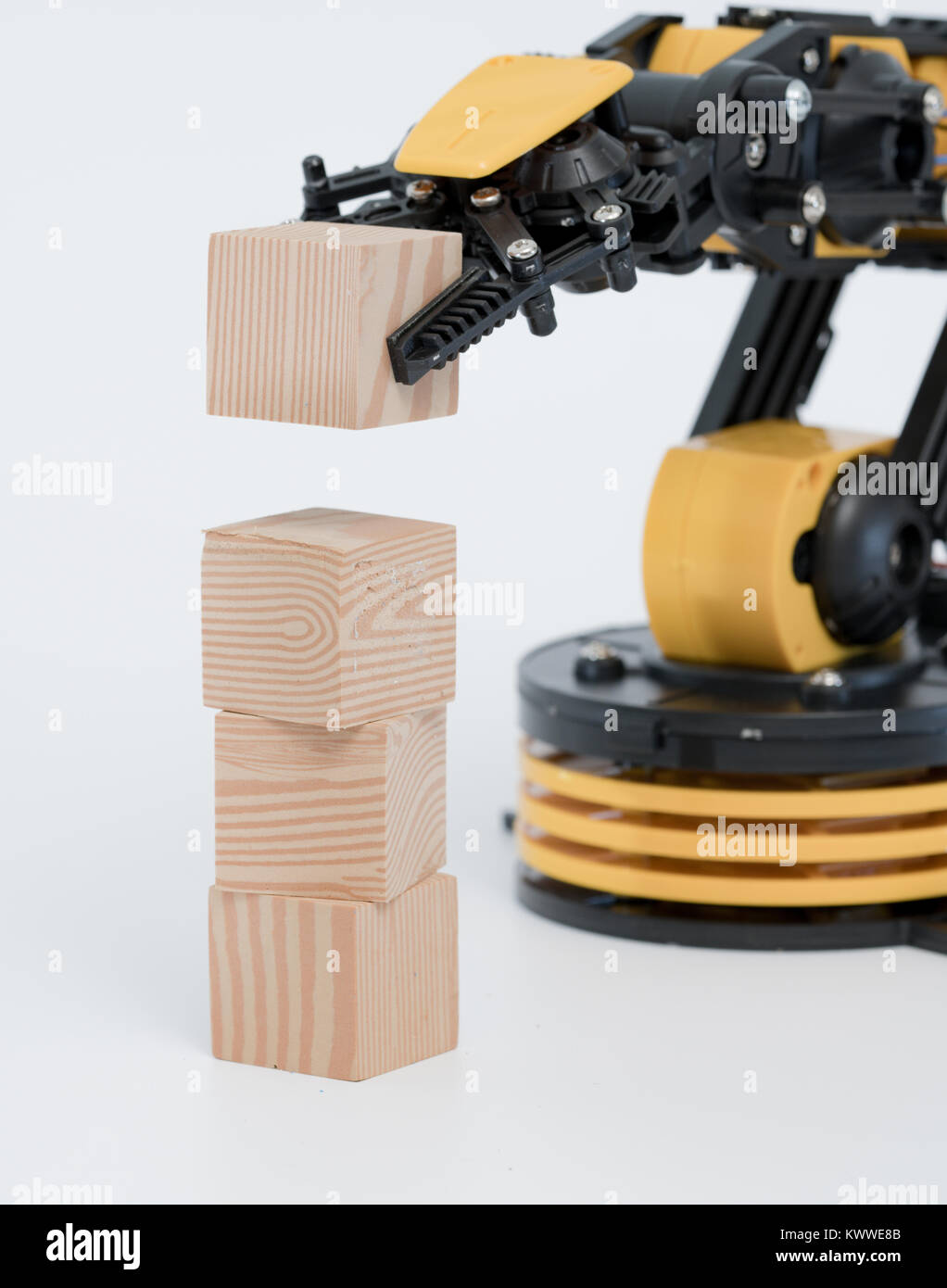 Plastic robot arm model Stock Photo - Alamy