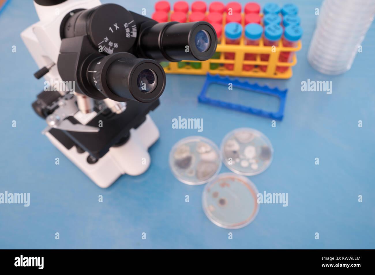 microscope in the laboratory Stock Photo - Alamy