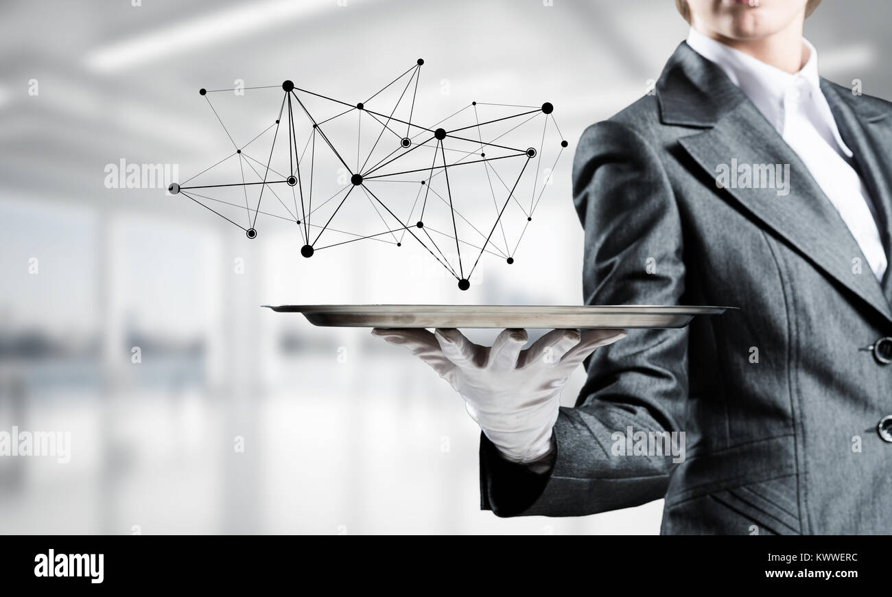 Presenting modern wireless technologies Stock Photo - Alamy