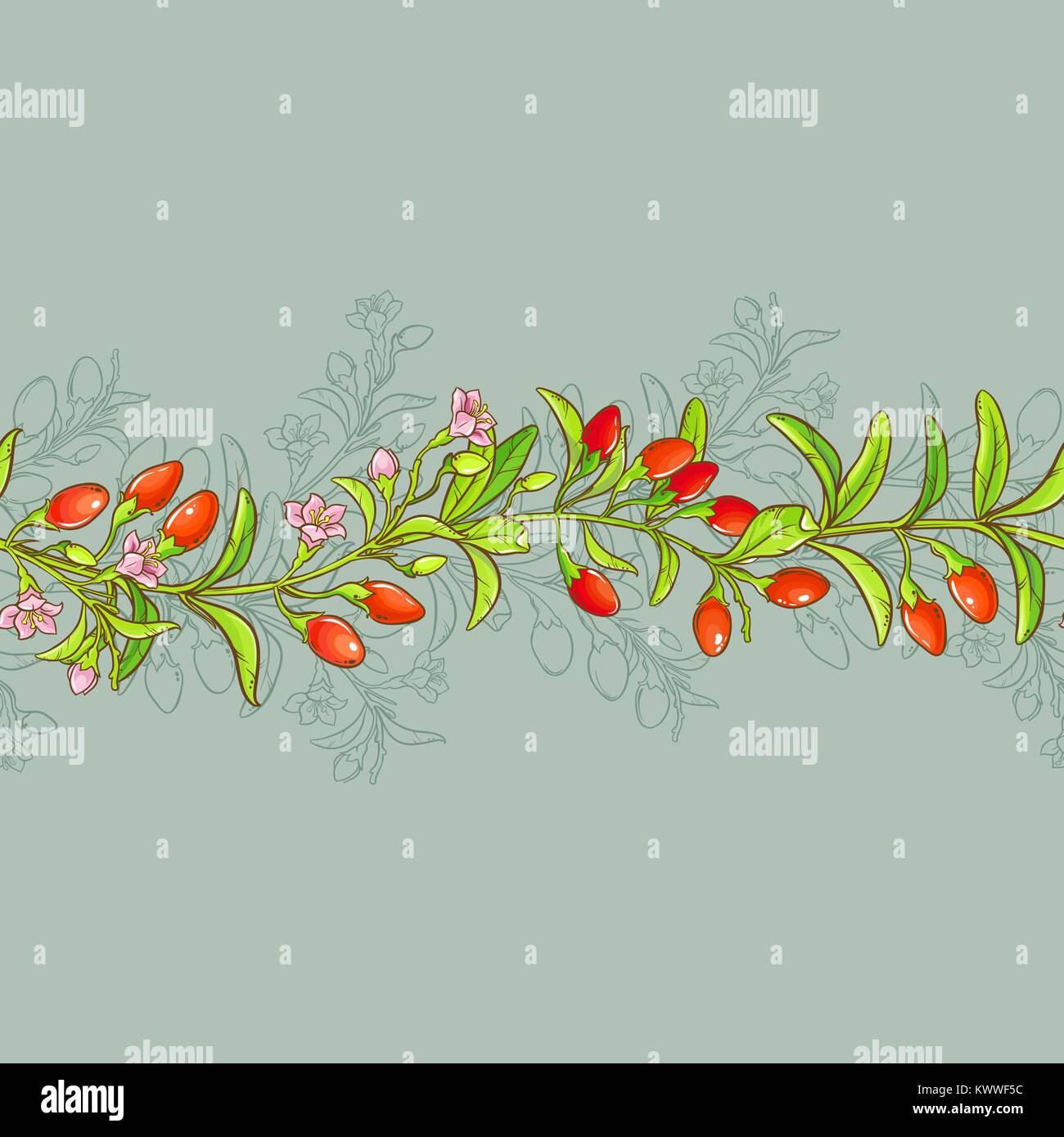 Goji background Stock Vector Images - Alamy
