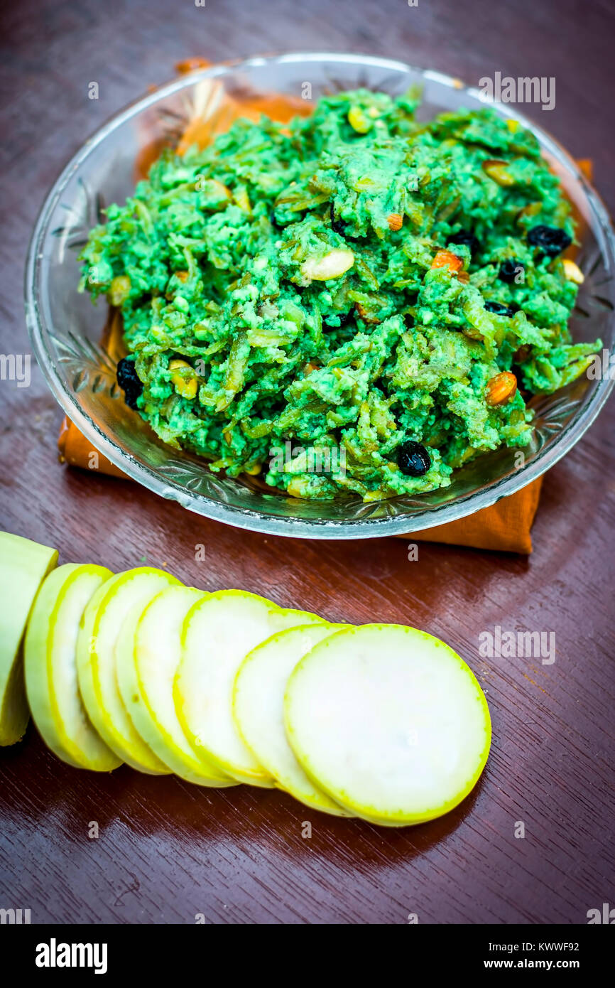 Halwa of Lagenaria siceraria,bottle guard[Dudhi ka halwa] an Indian ...