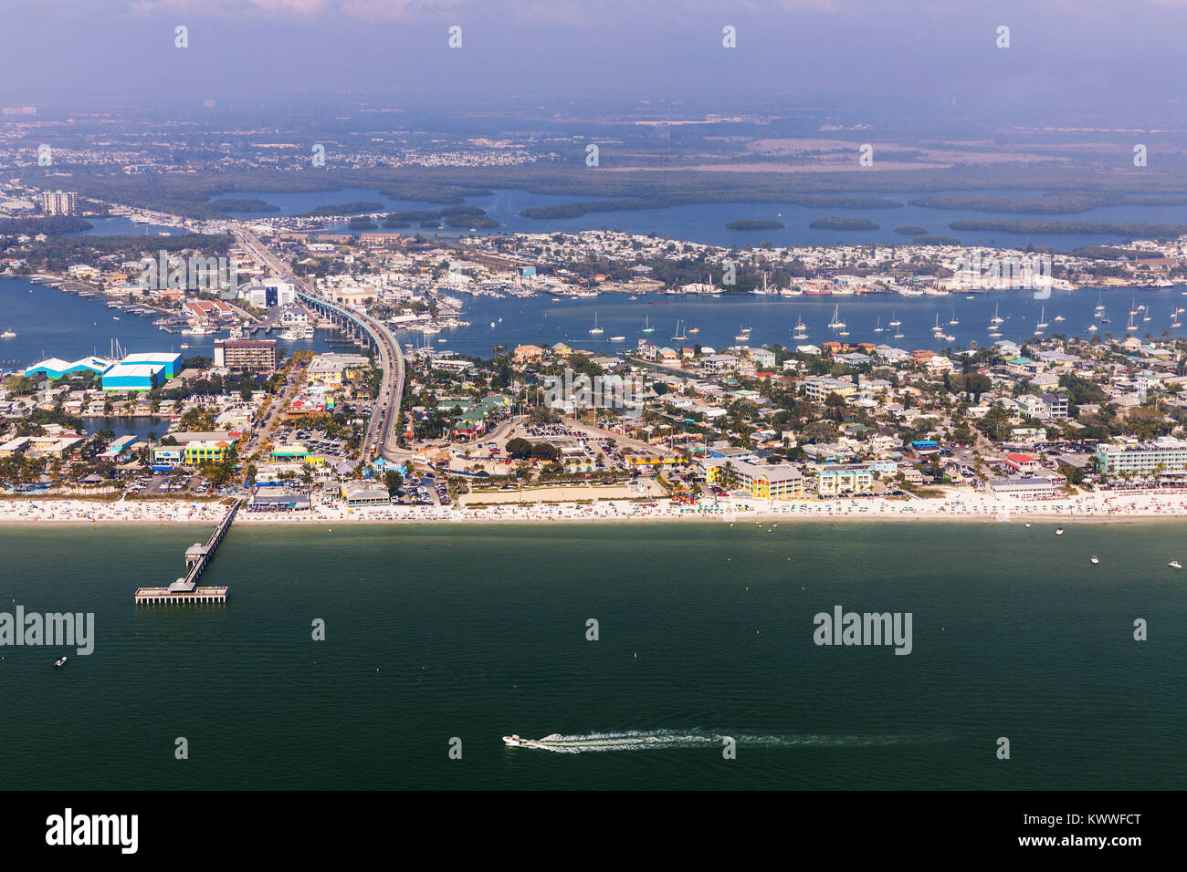 Fort myers beach florida aerial hi-res stock photography and images - Alamy