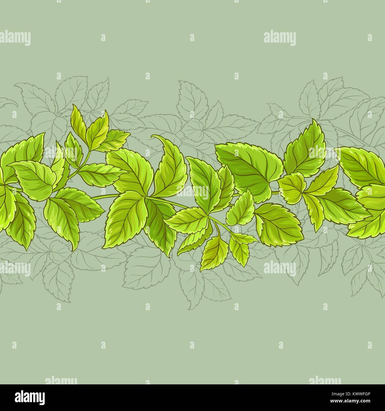 melissa vector seamless pattern on color background Stock Vector Image ...