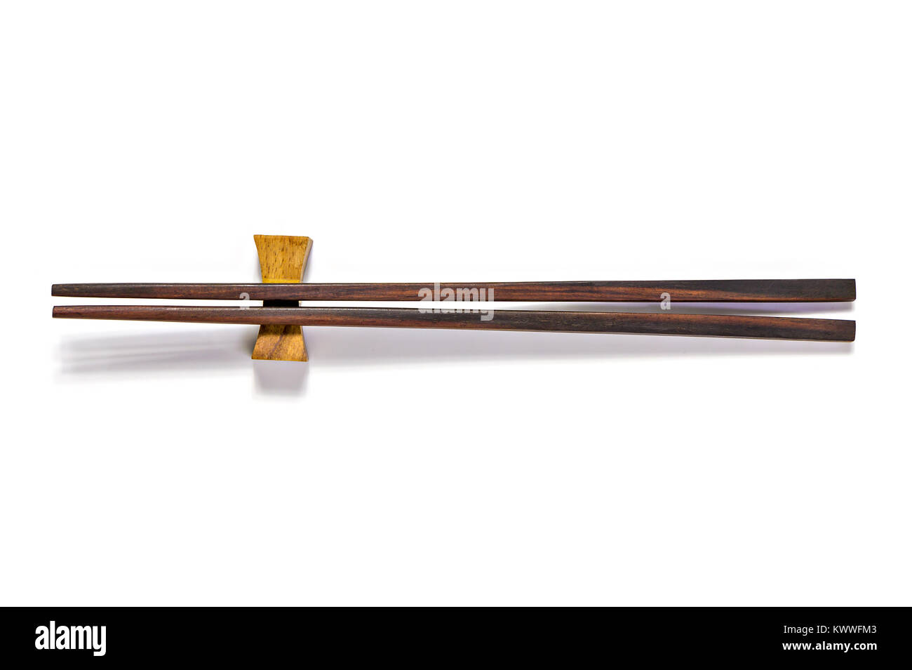 Wooden chopsticks isolated on white background Stock Photo - Alamy