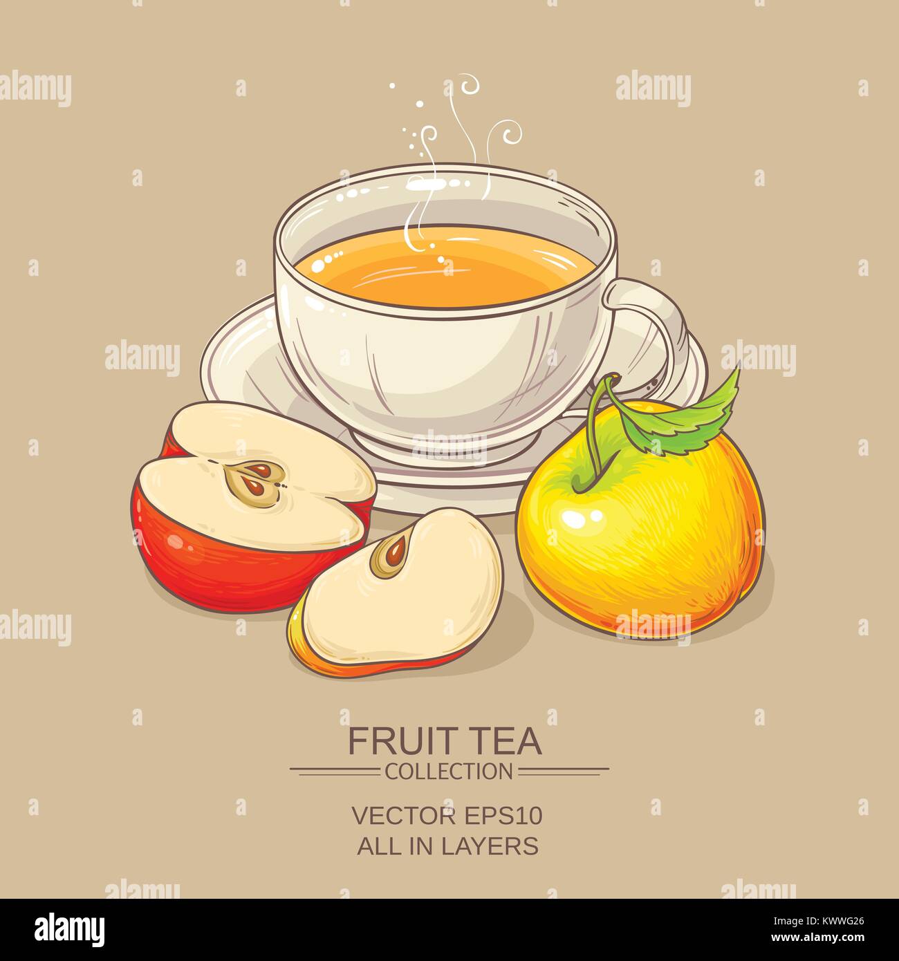 Teacup on branch Stock Vector Images - Alamy