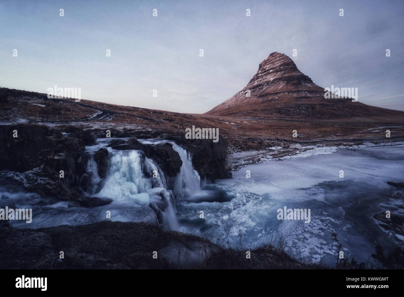 Kirkjufell Mountain, Snaefellsness Peninsula, Iceland, Europe Stock ...