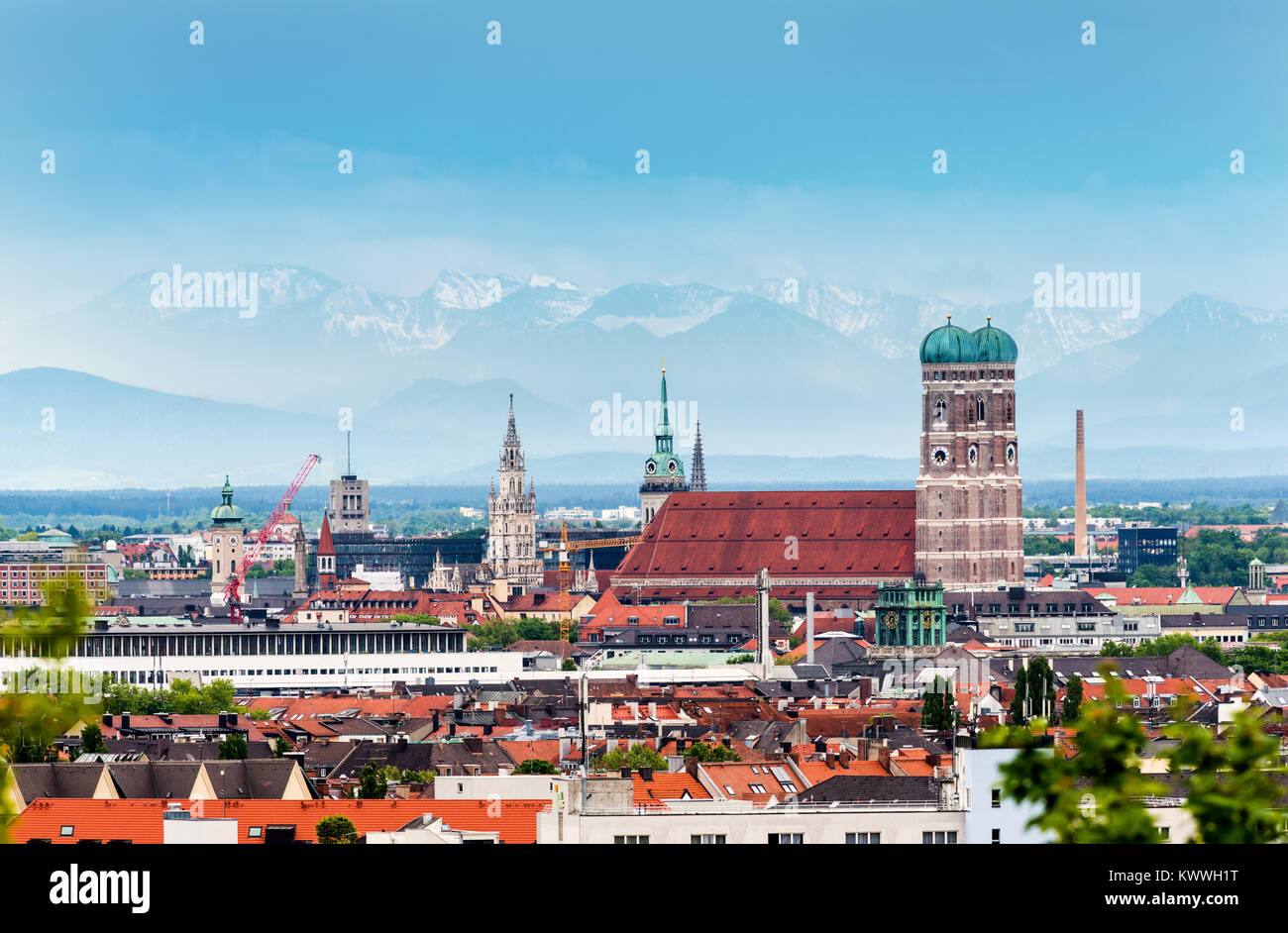Munich Alps Panorama Stock Photo - Alamy