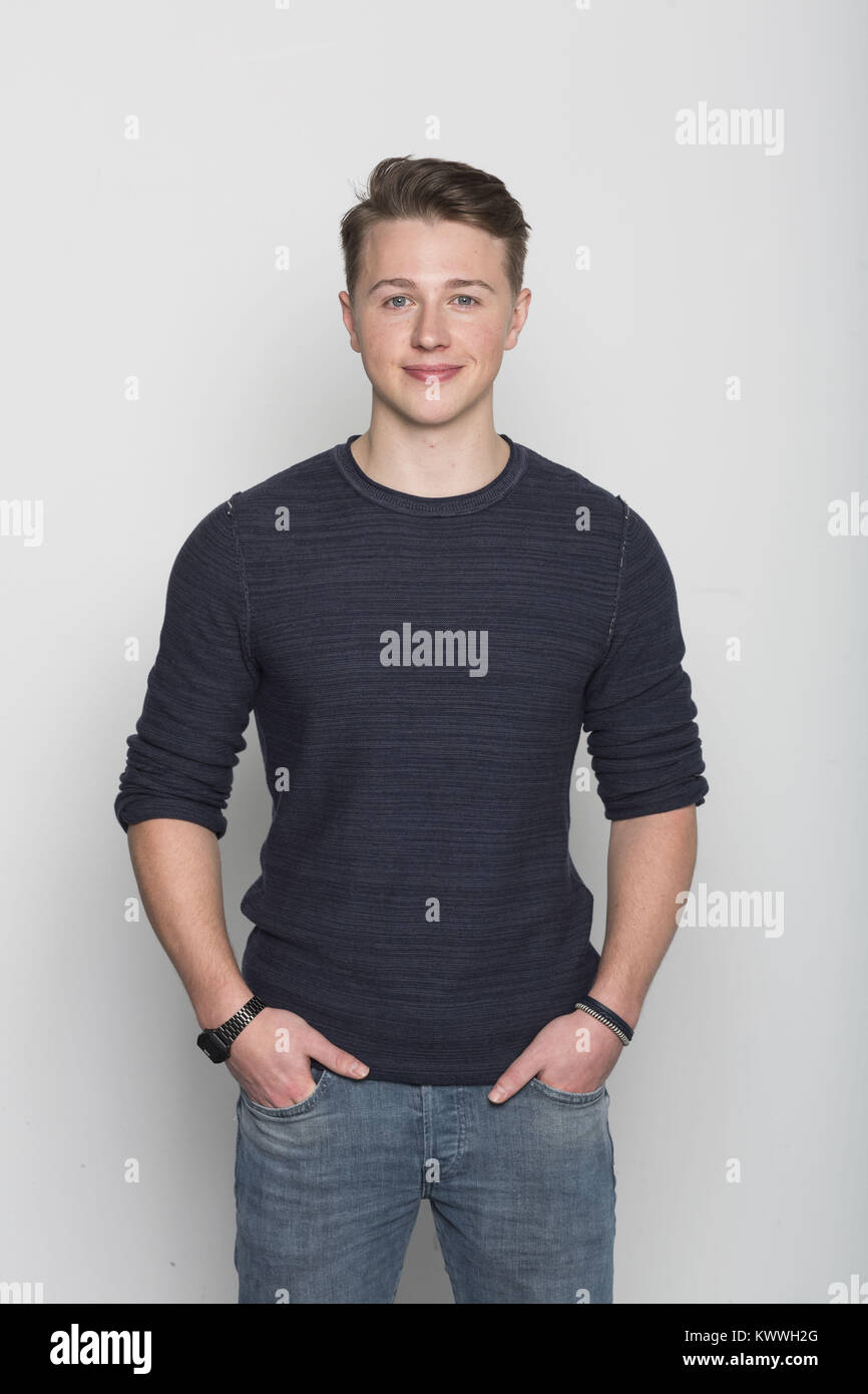 Actors promoting the 15th Season of German telenovela "Rote Rosen" at ...