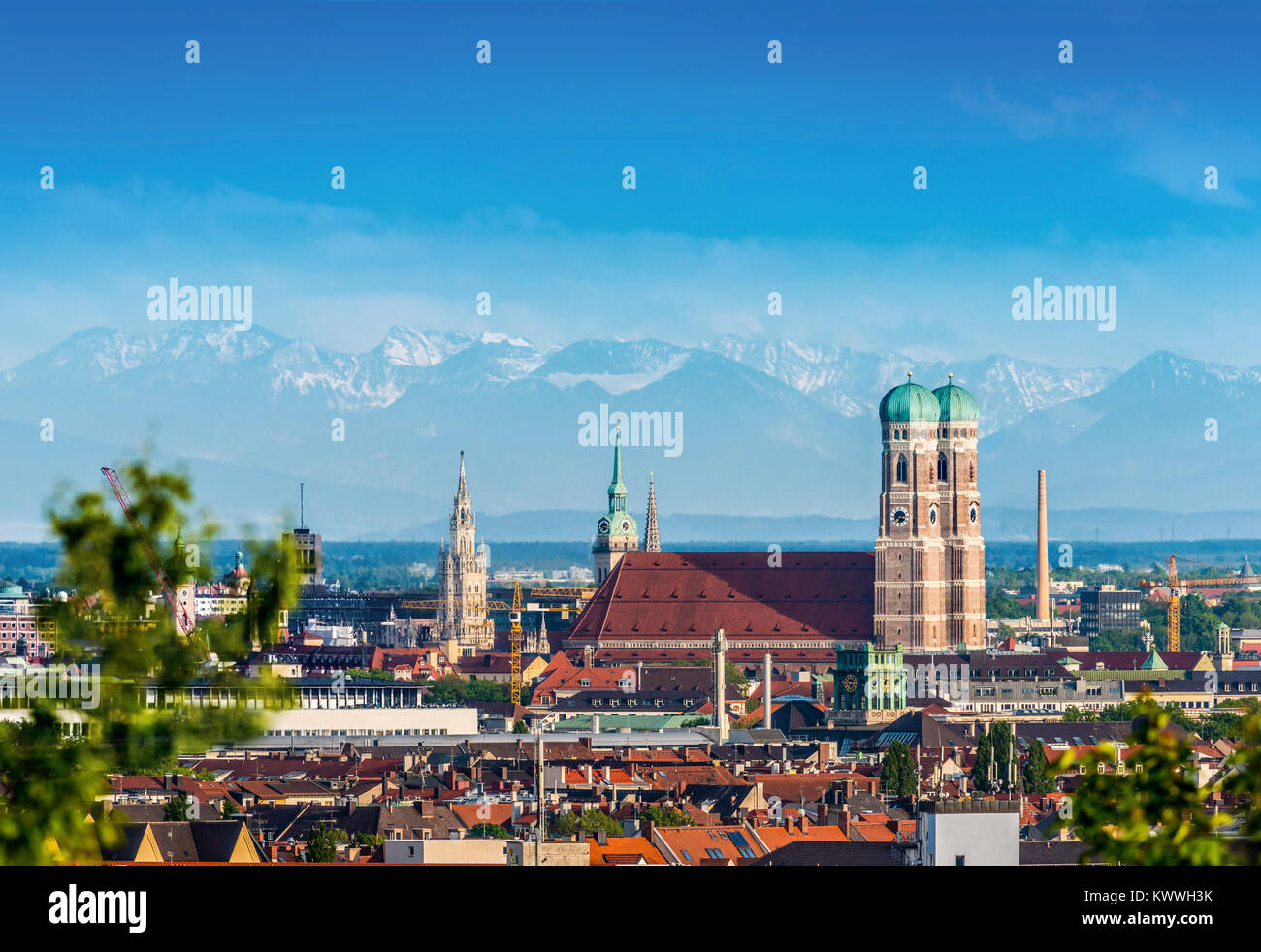 Munich Alps Panorama Stock Photo - Alamy