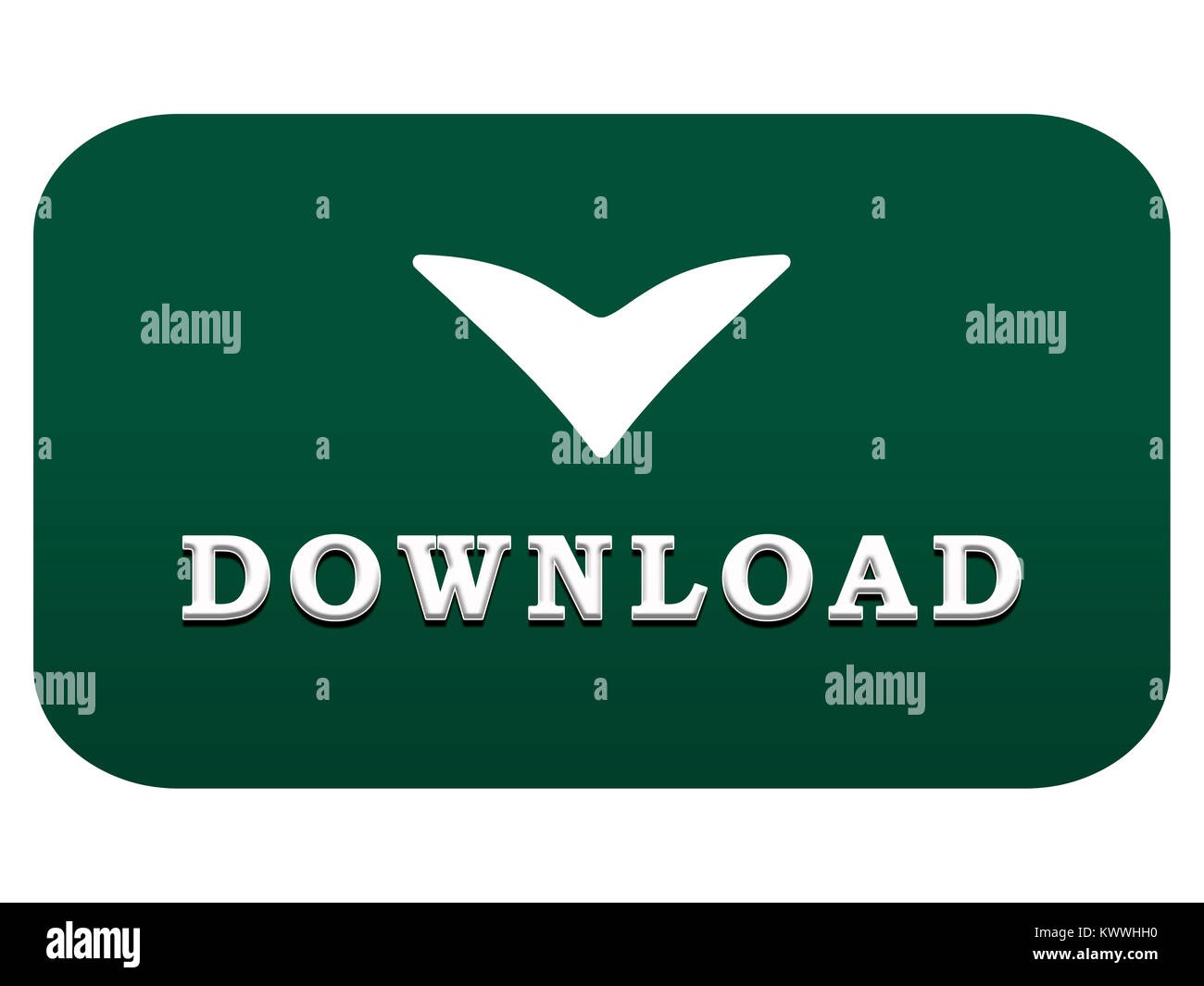 Download green button, illustration for web with arrow, isolated on a ...