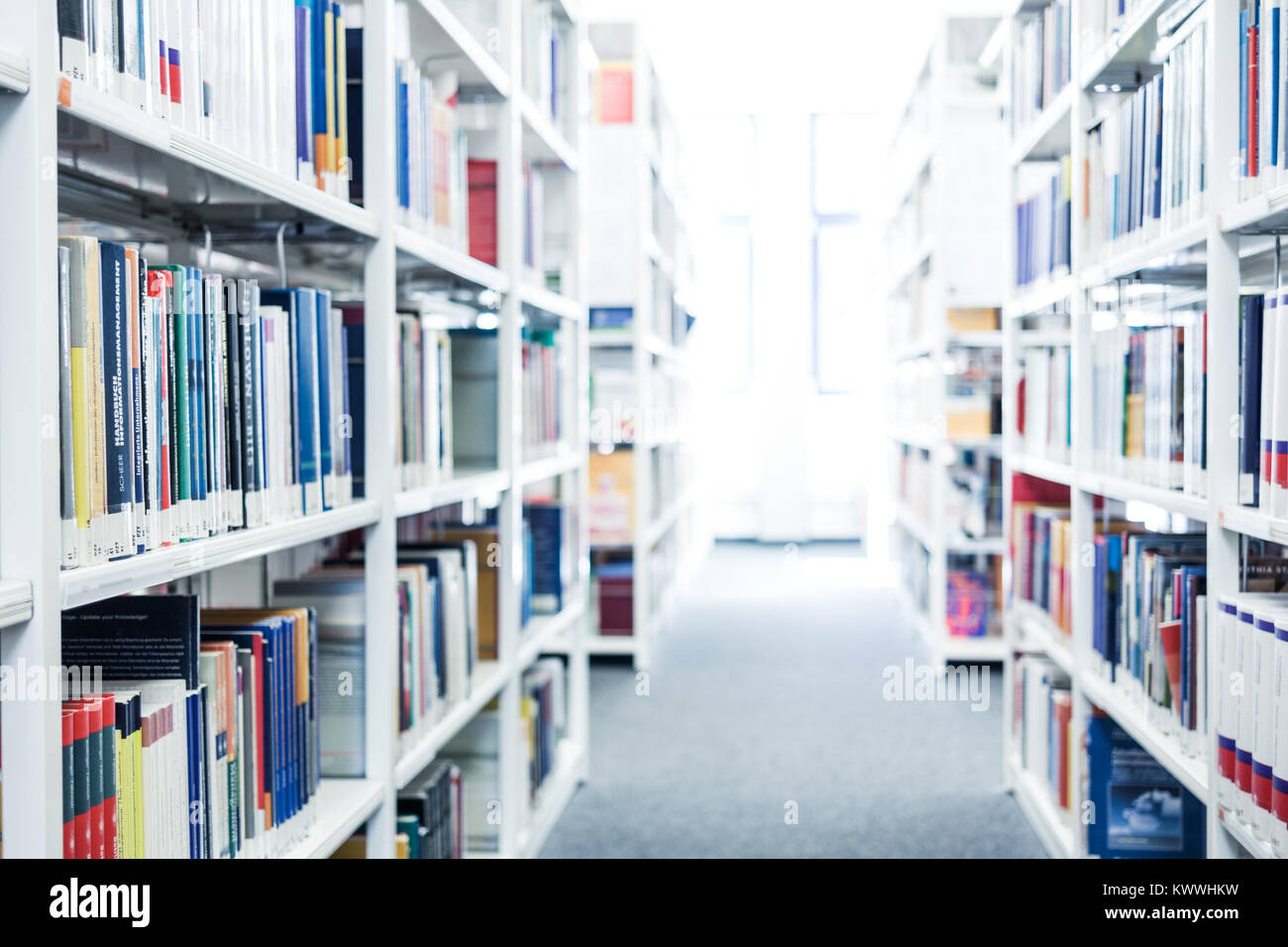 books at a university library Stock Photo - Alamy