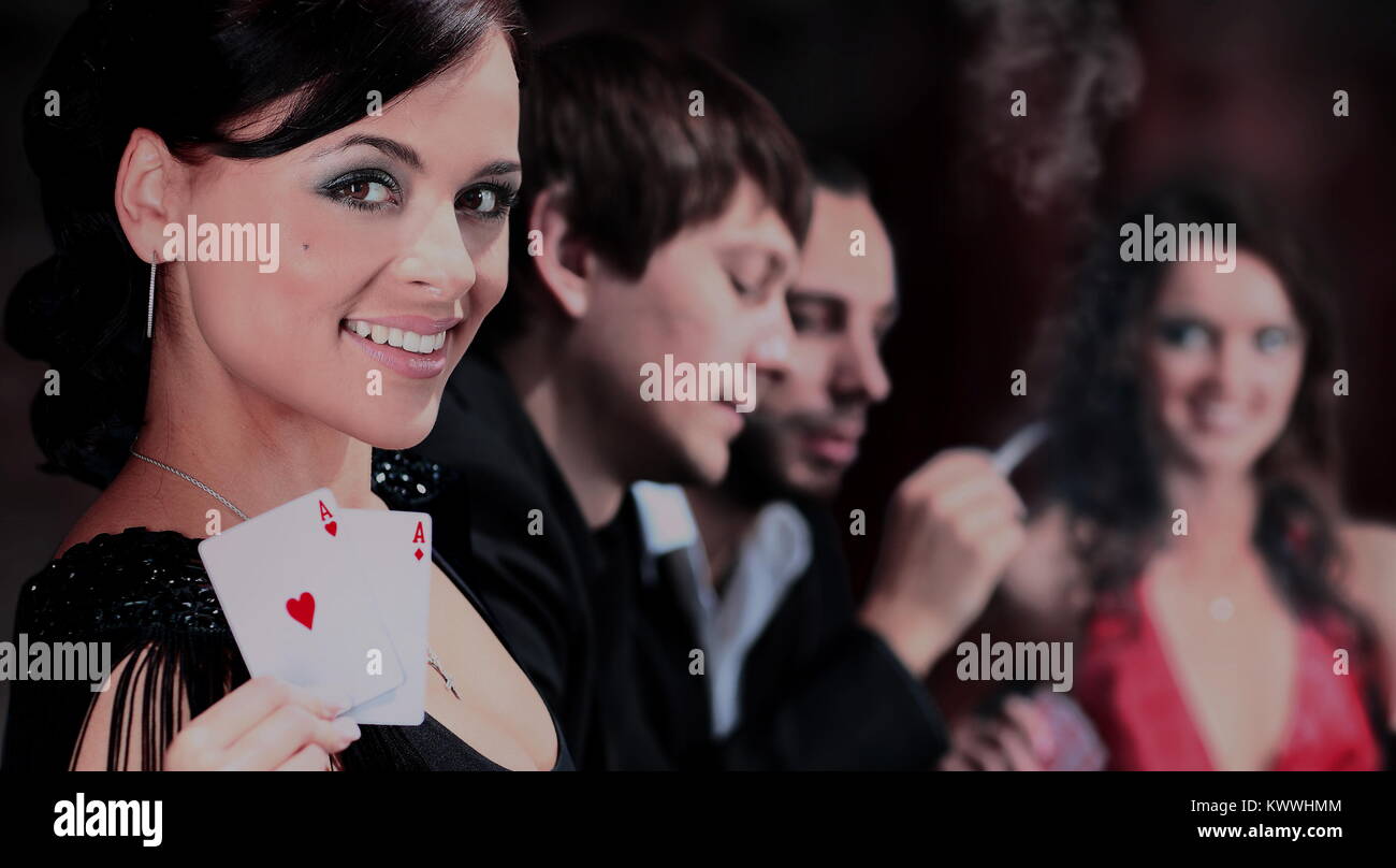 People around poker table hi-res stock photography and images - Alamy