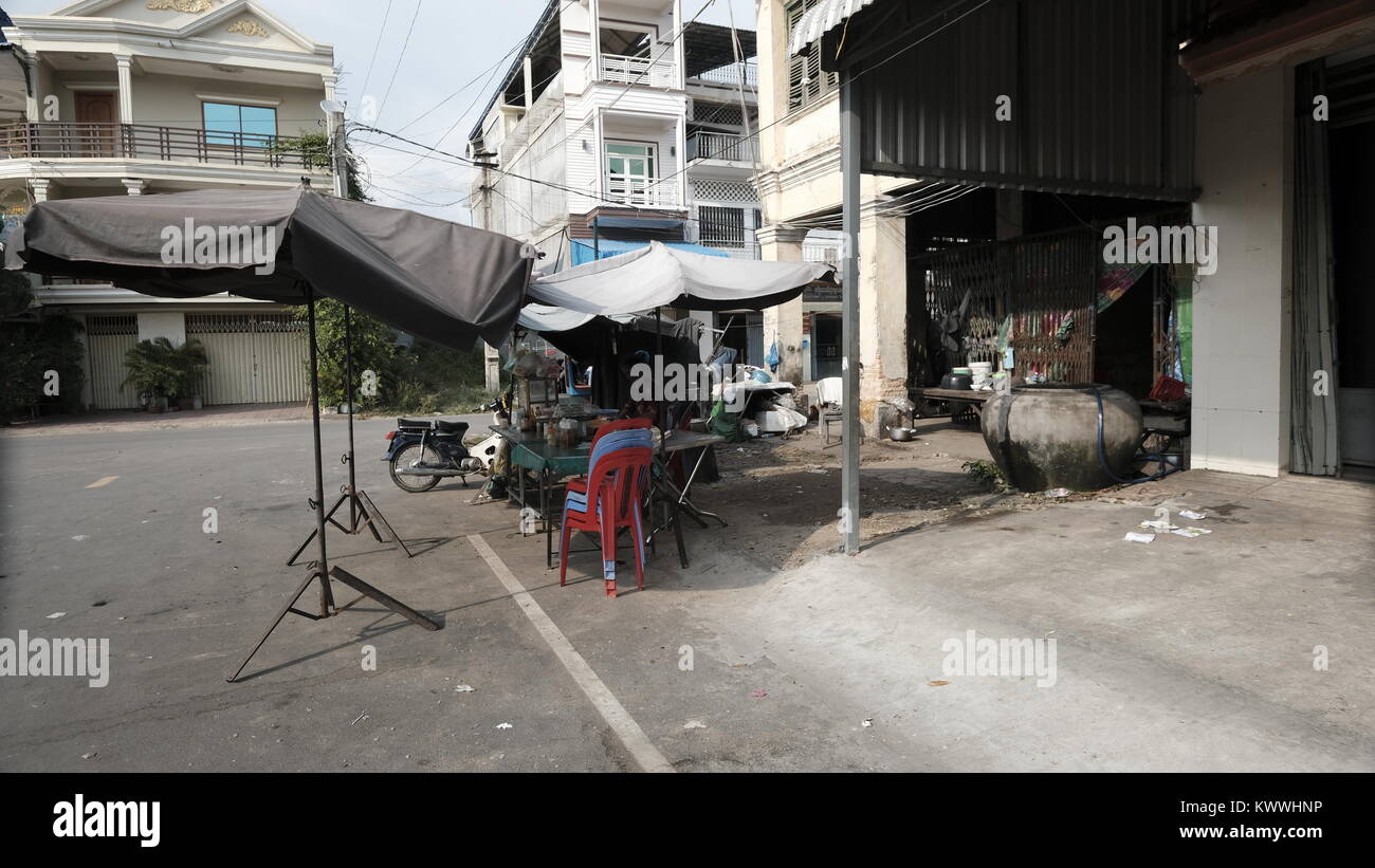 Near Central Market Takeo, Cambodia Decrepit Third World Underdeveloped ...