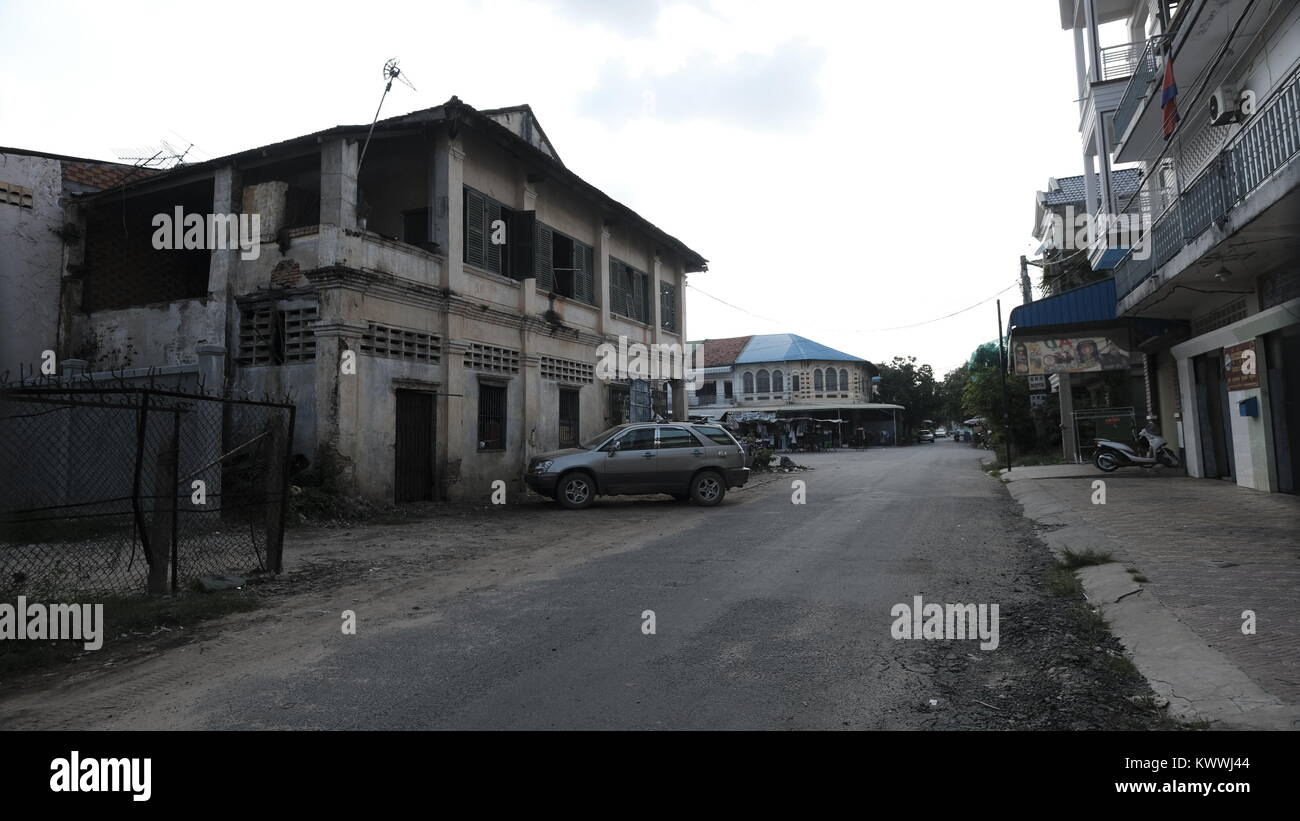 Near Central Market Takeo, Cambodia Decrepit Third World Underdeveloped ...