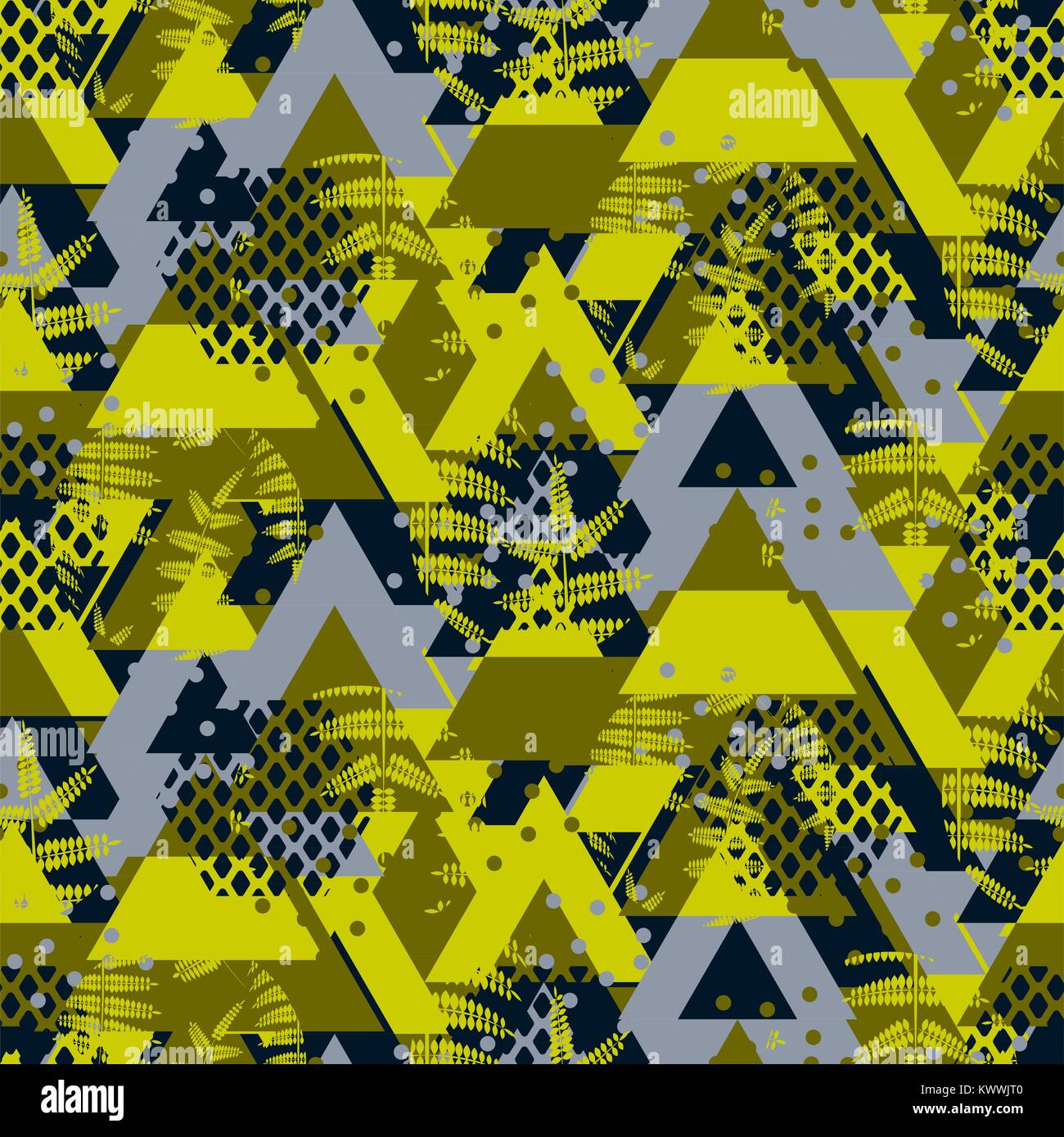 Triangle camo fern bold seamless vector pattern Stock Vector Image & Art - Alamy
