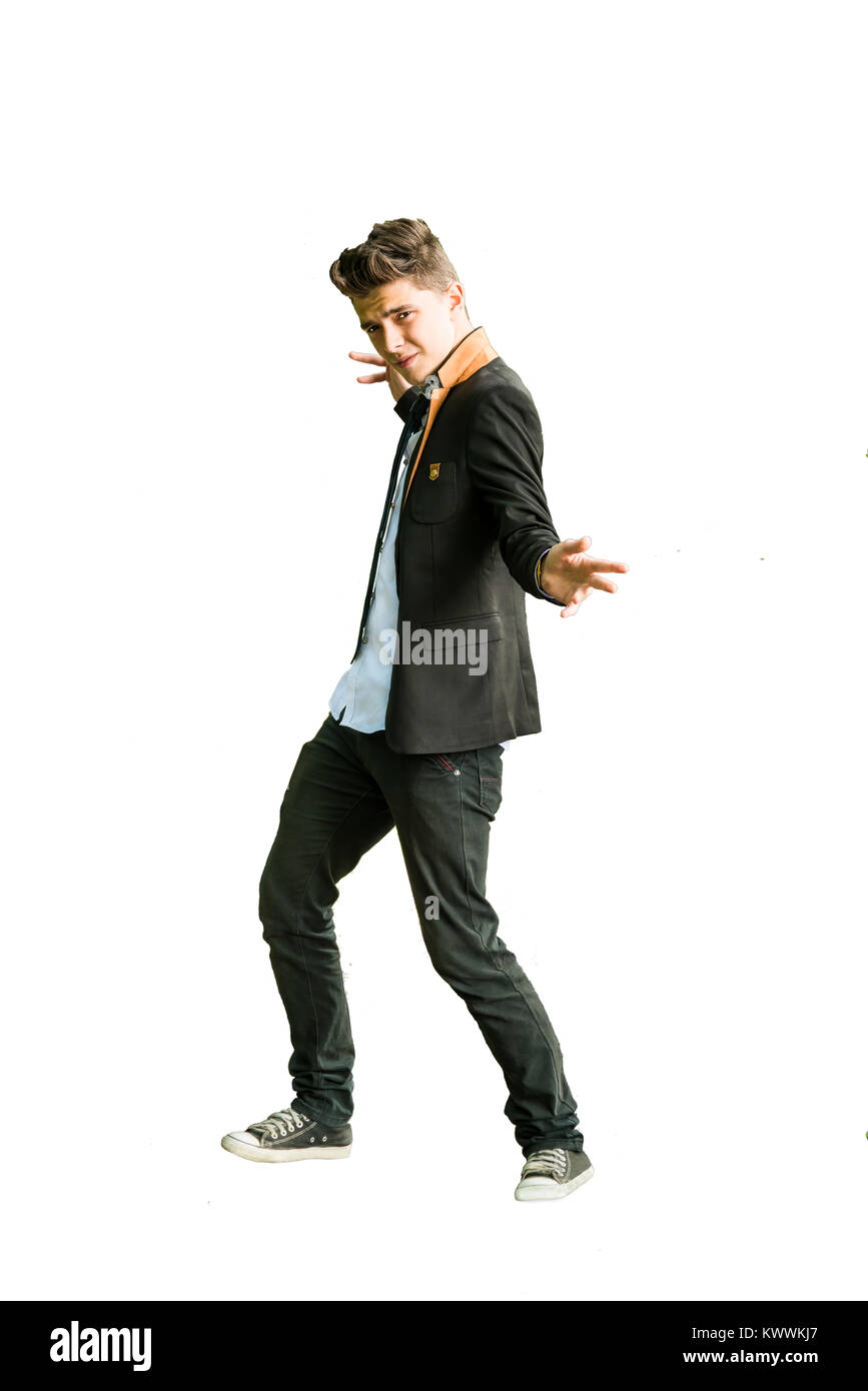 Young man dancing Stock Photo - Alamy