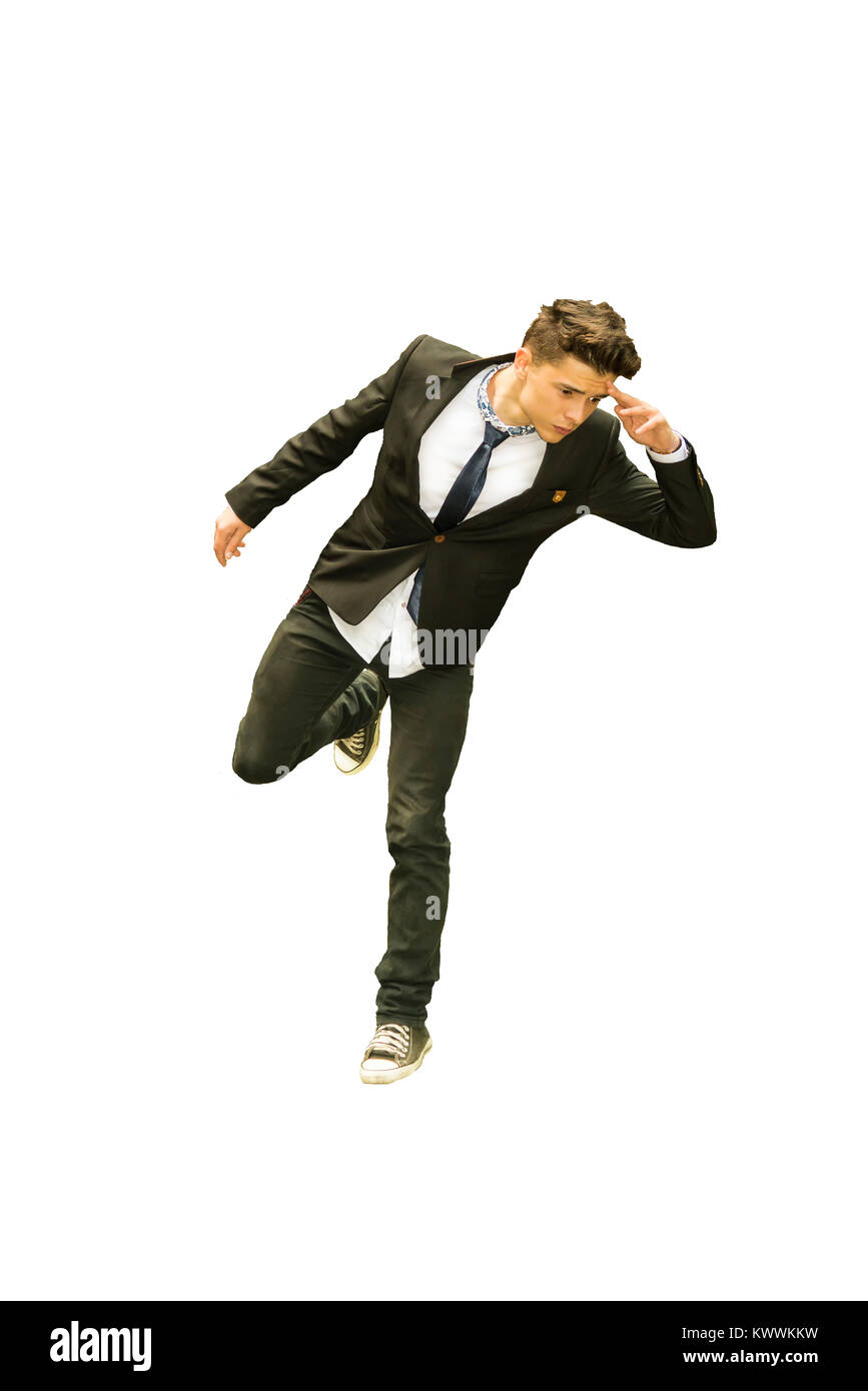 Young man dancing Stock Photo - Alamy