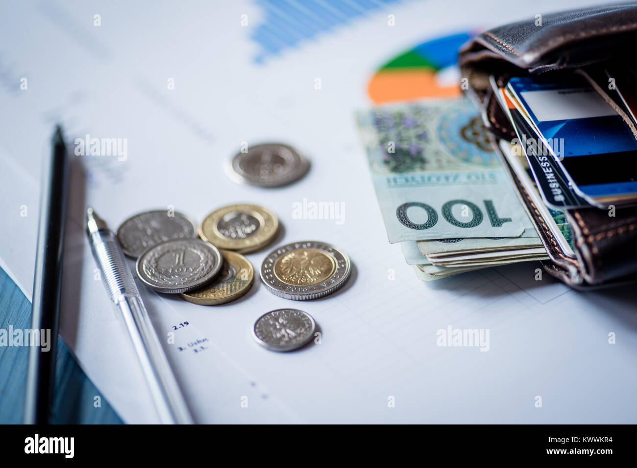 Polish zloty coins and notes poland hi-res stock photography and images ...