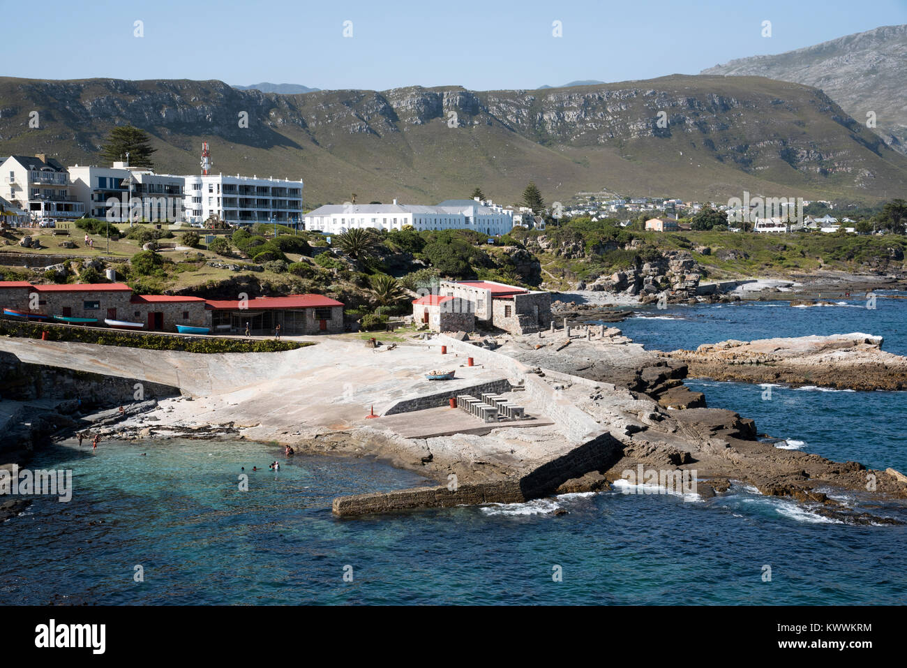 Hermanus Western Cape South Africa. December 2017. An overview of the ...