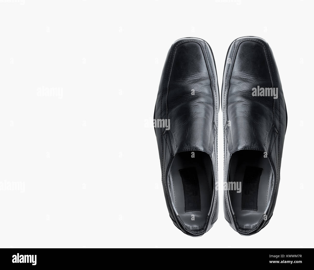 Blank men shoes isolated on white background Stock Photo - Alamy