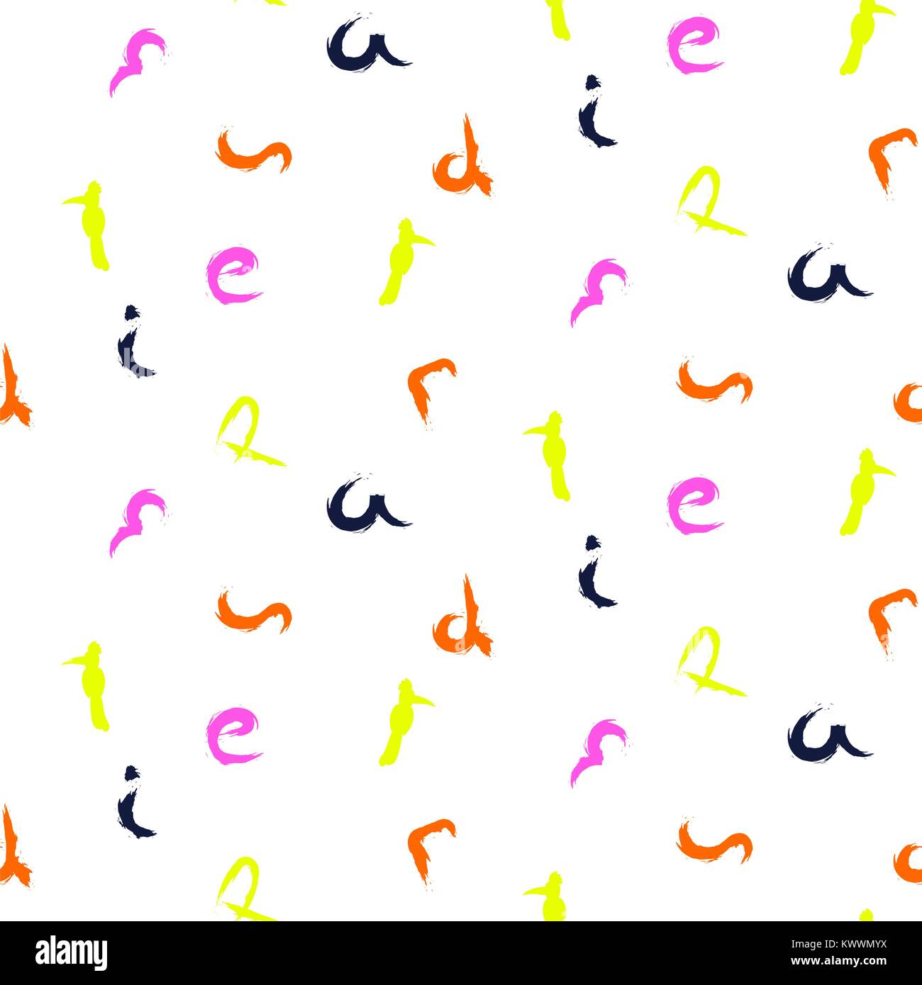 Brushed letters Stock Vector Images - Alamy