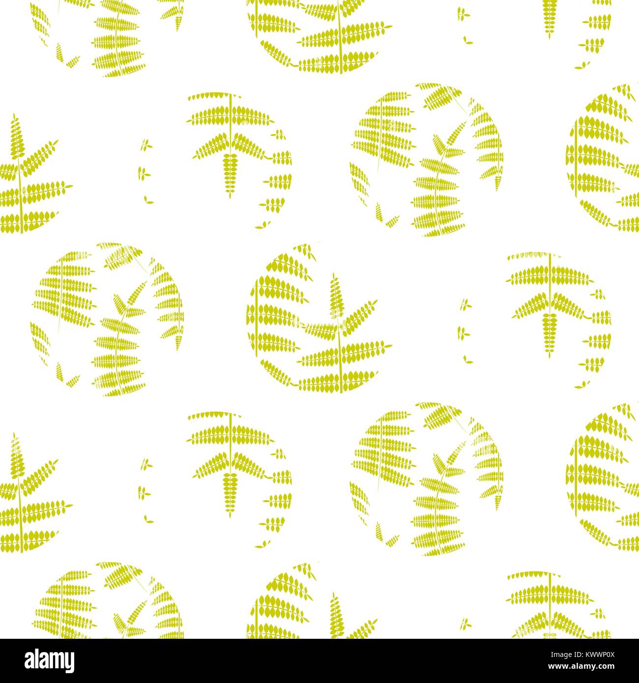 Circles of green and white leaves Stock Vector Images - Alamy