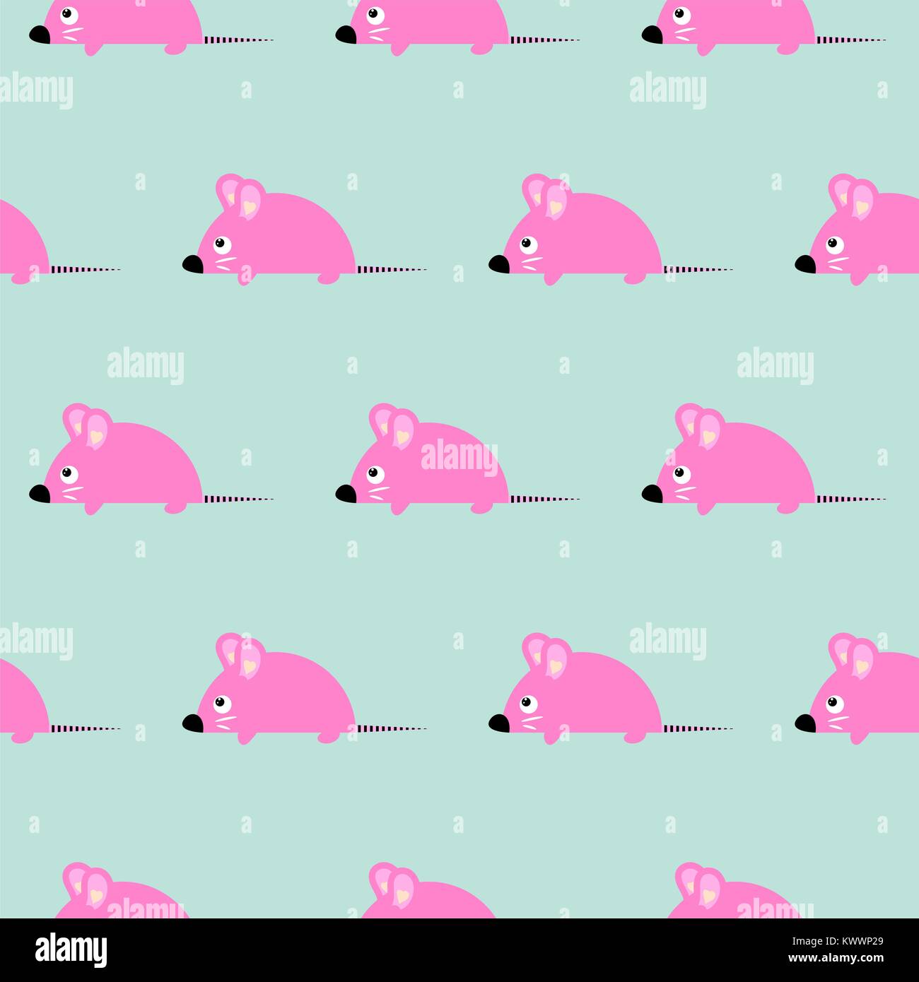 Cute kid mice design seamless vector pattern Stock Vector Image & Art ...