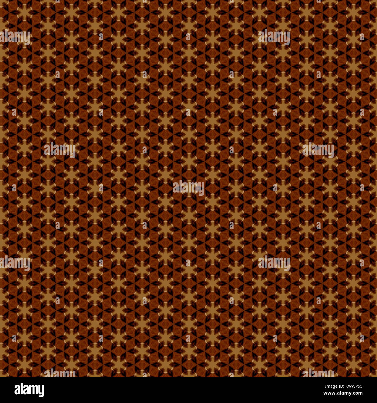 Brown star repete pattern background Stock Photo - Alamy