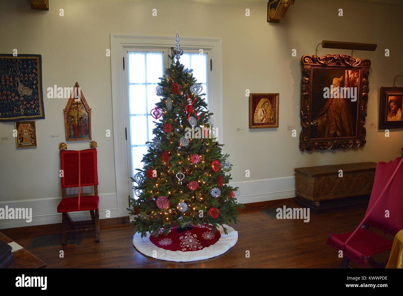 The Hyde Collection/Museum decorated for the Christmas and Holiday ...
